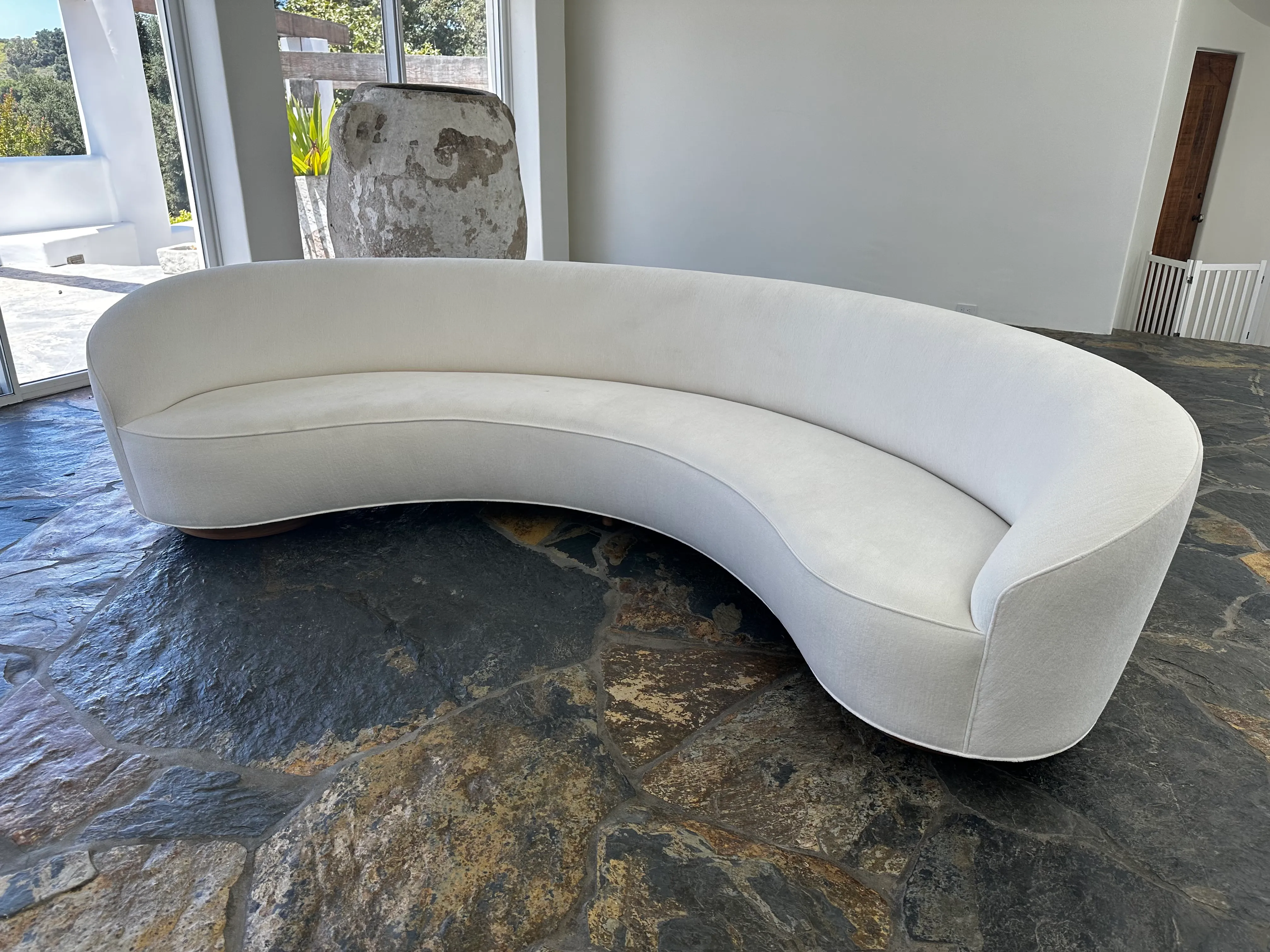 Curved Vladimir Kagan Sloane Sofa Set- 2 Pieces Round Pair Holly Hunt ...