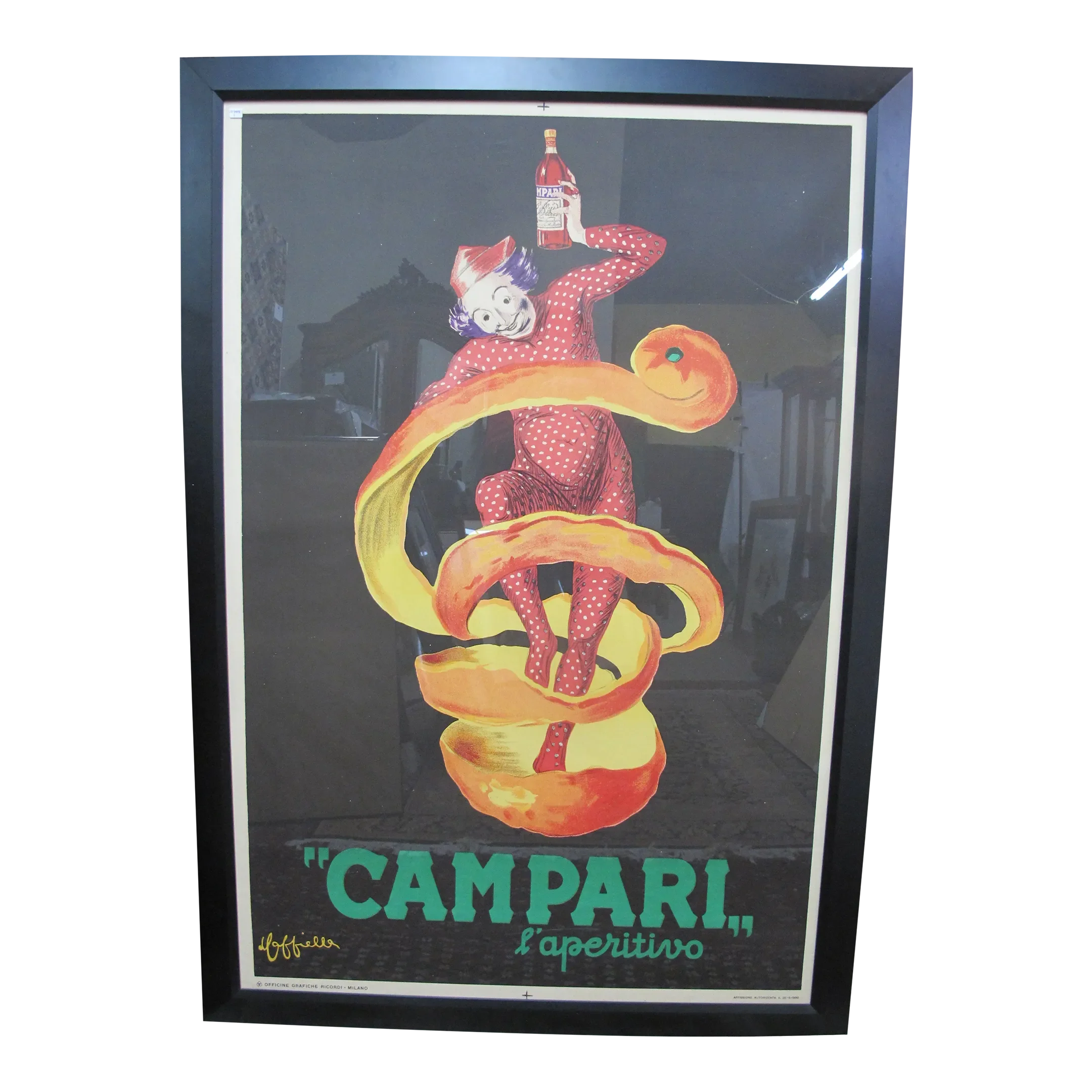 Italian Vintage Leonetto Cappiello Bitter Campari Aperitif Orange Peel ...