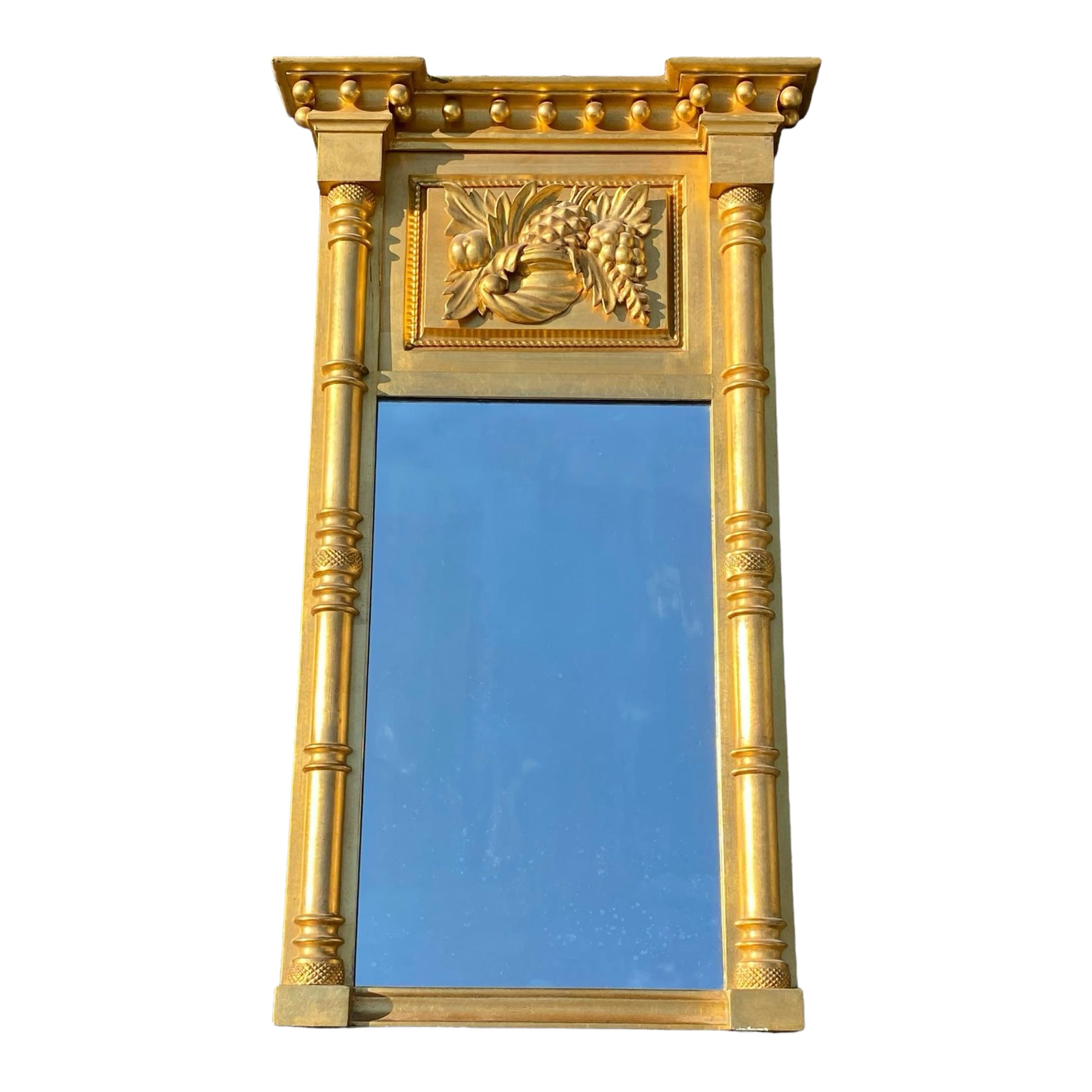 Antique Federal Style Triple Gilded Mirror - Foster Brothers Boston ...