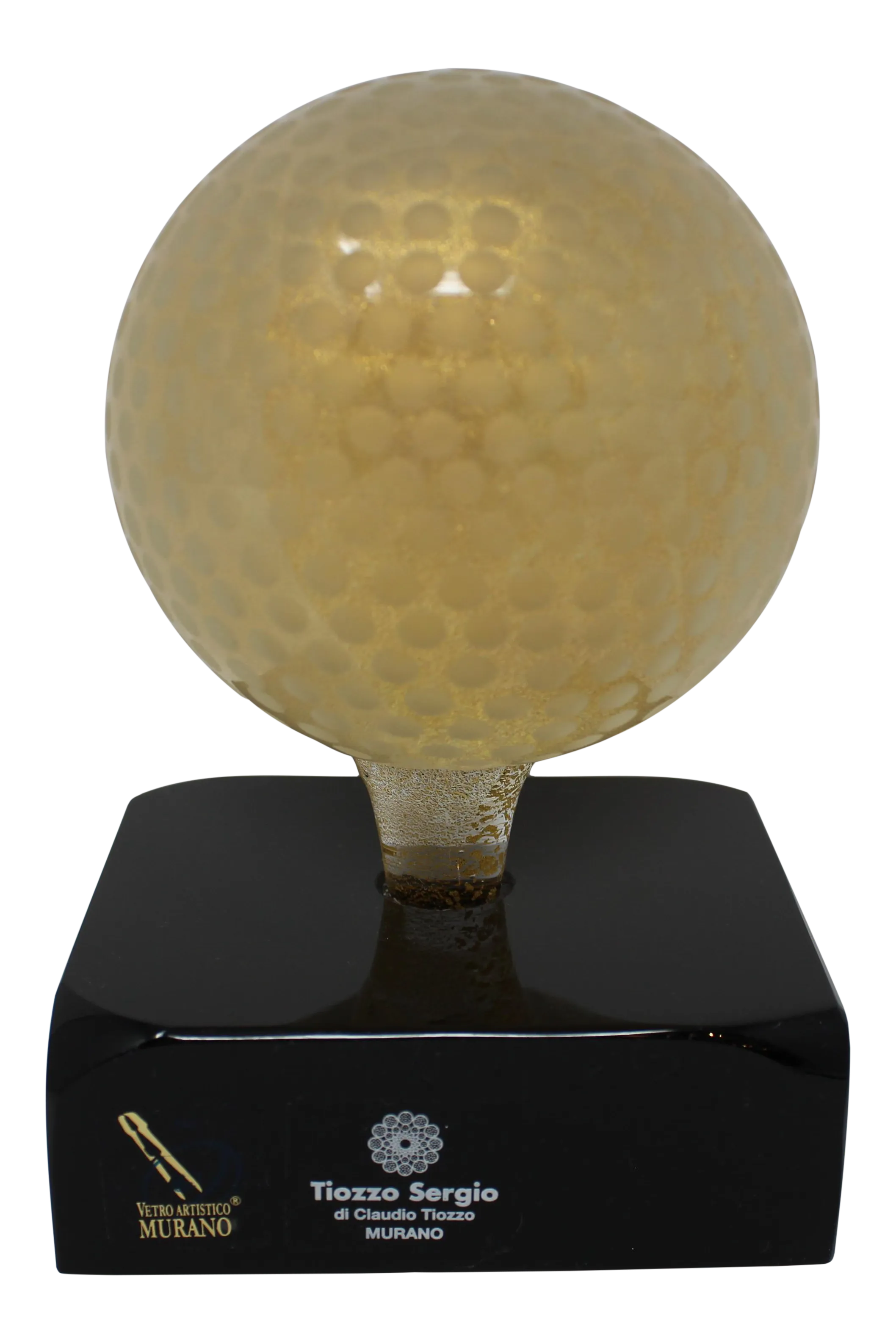 Murano Glass Golf Ball | Chairish