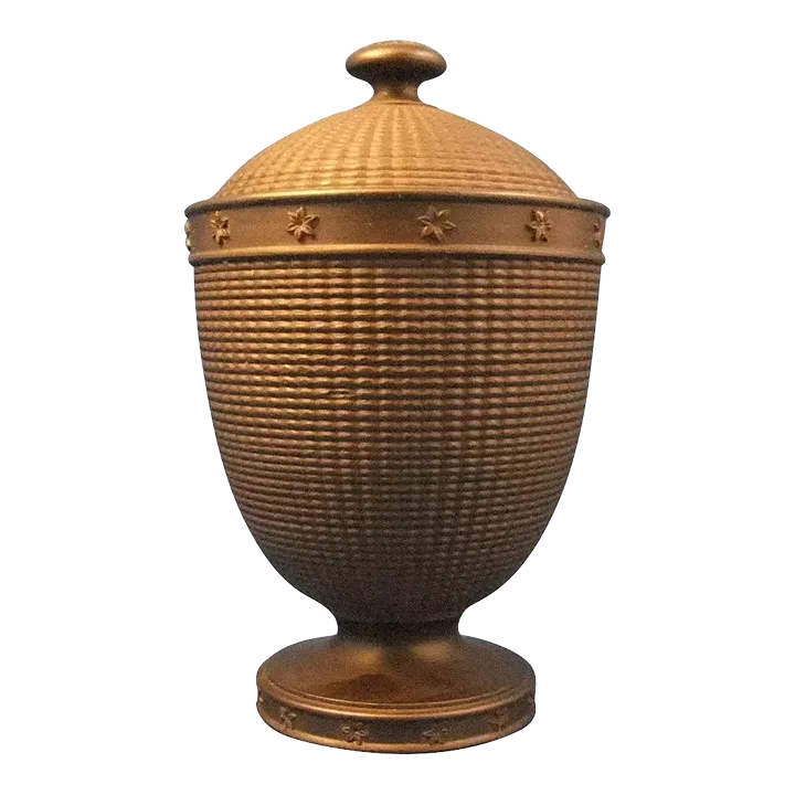 19th Century Wedgwood Basalt Engine Turned Urn | Chairish