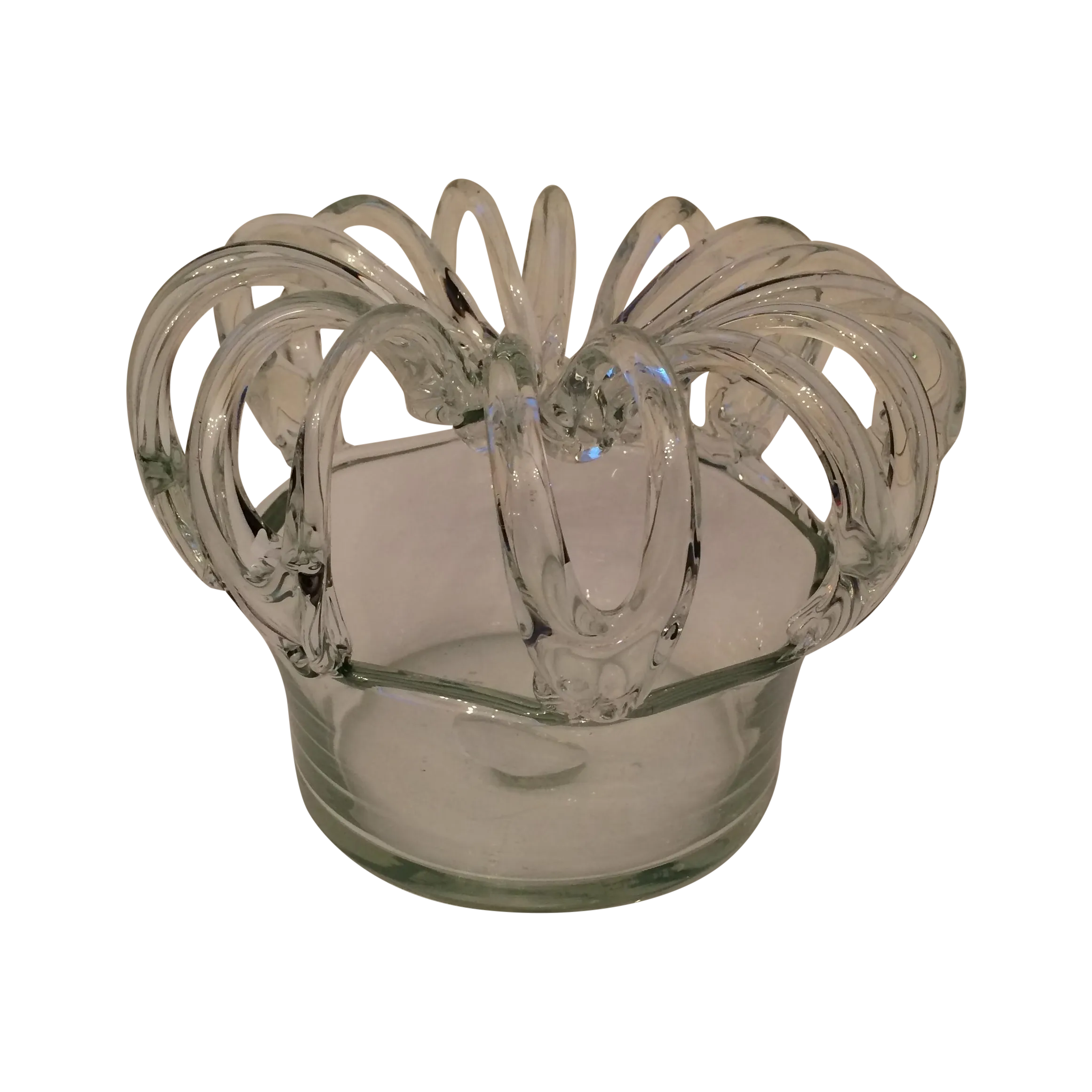 Antique 19th Century Hand Blown Glass Bride's Bank | Chairish