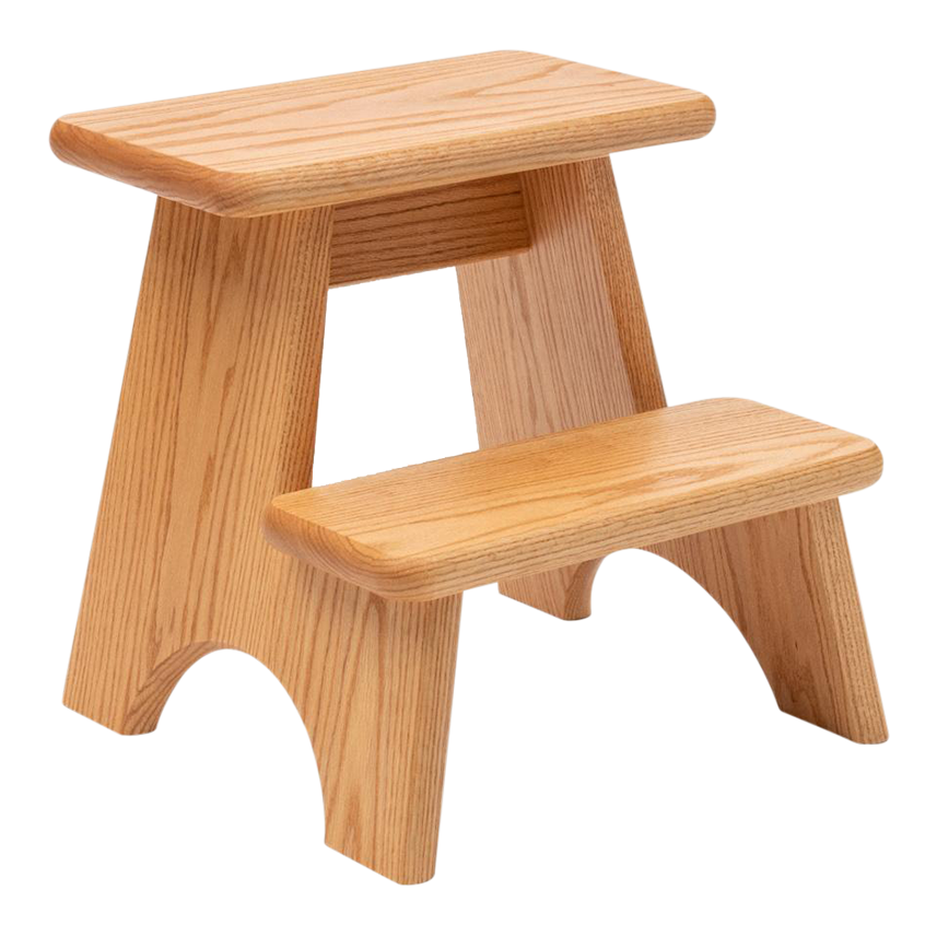 De Jong & Co Merton Step Stool in Oak | Chairish