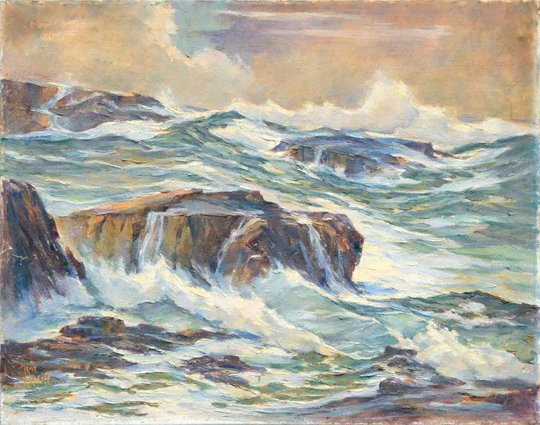 Ray Radliff "The Coming Storm" Seascape Circa 1950s-1960s | Chairish