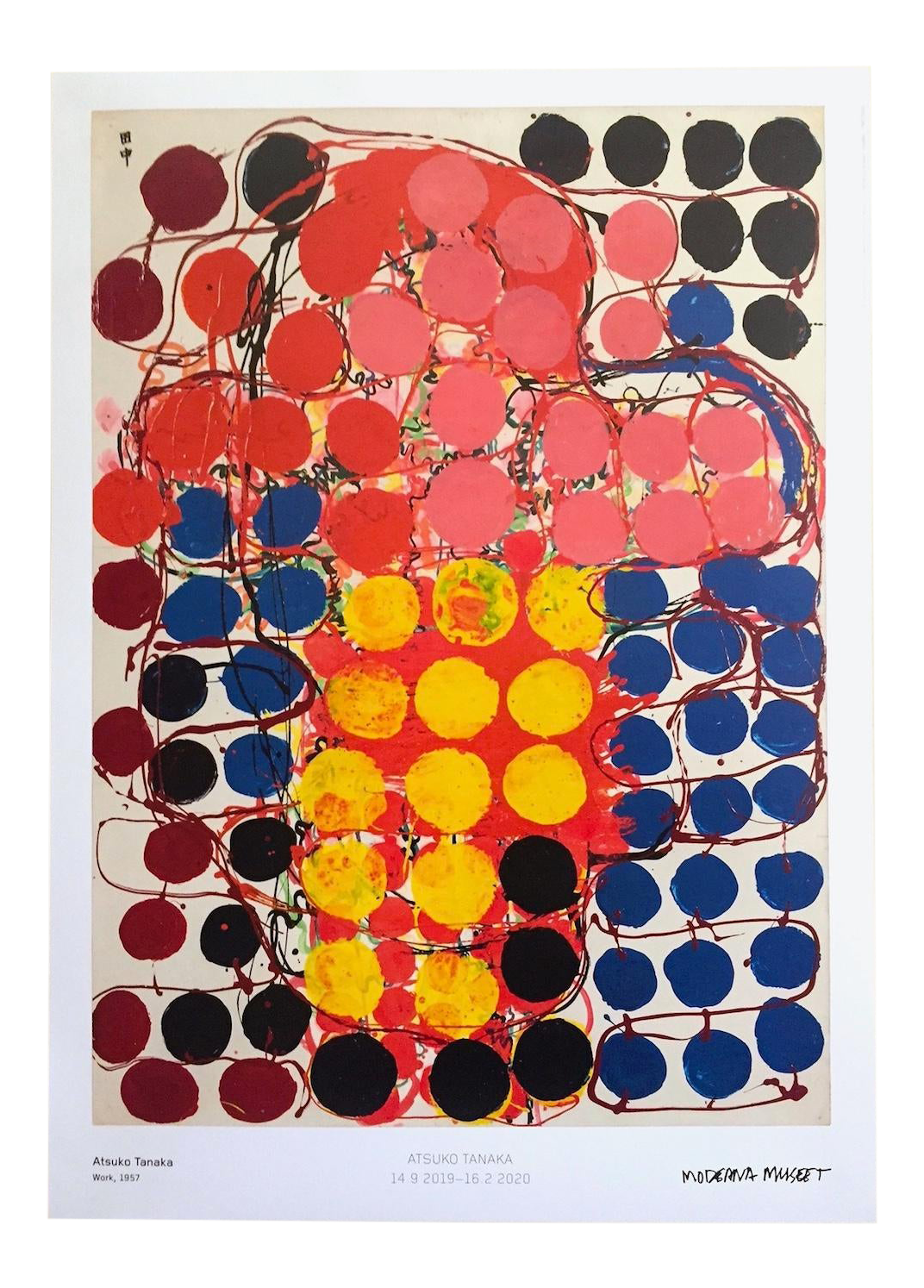 Atsuka Tanaka Mid Century Modernism Museum Exhibition Poster Print ...