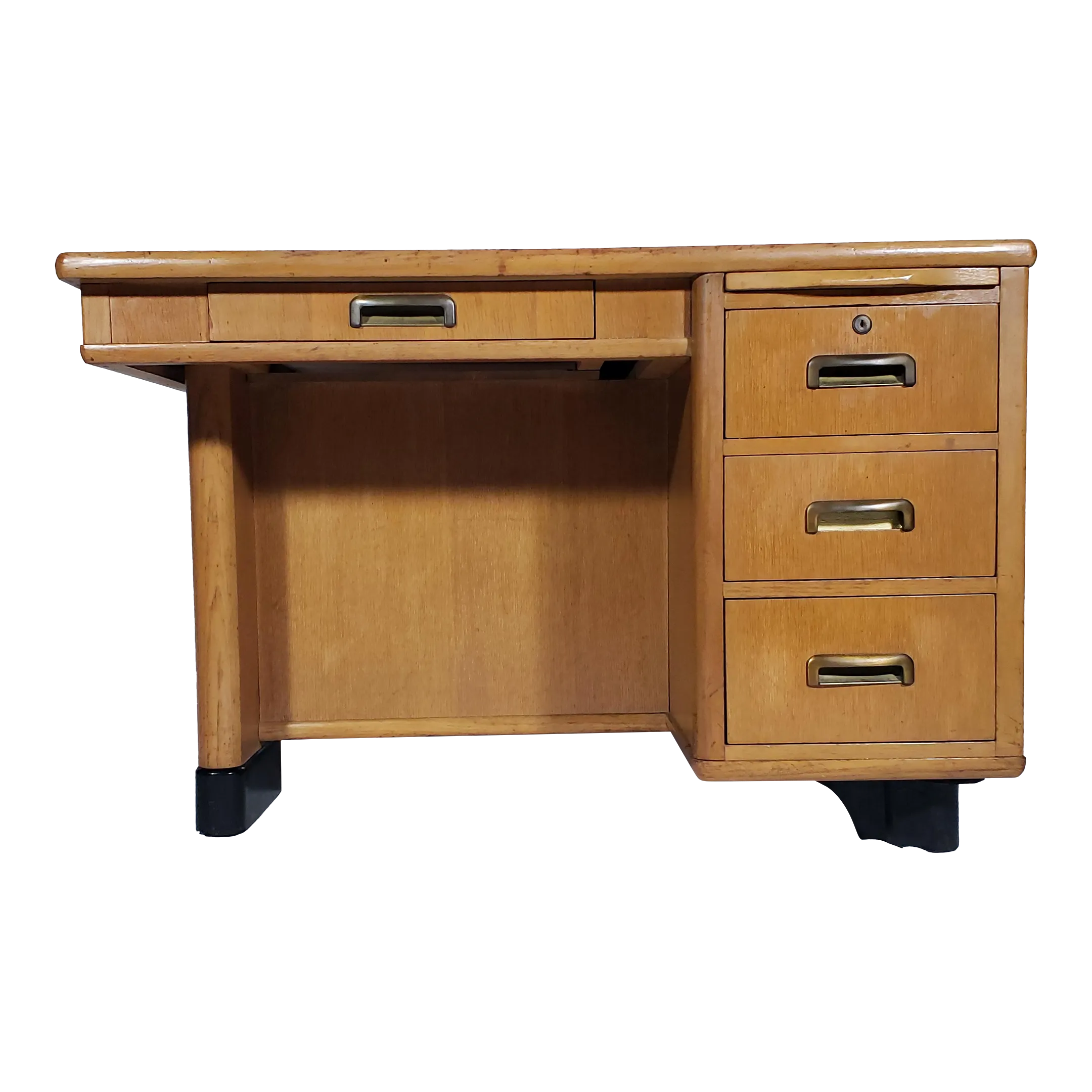 1950s Vintage Original Mid-Century Modern Deco-Styled All Wood Partner ...