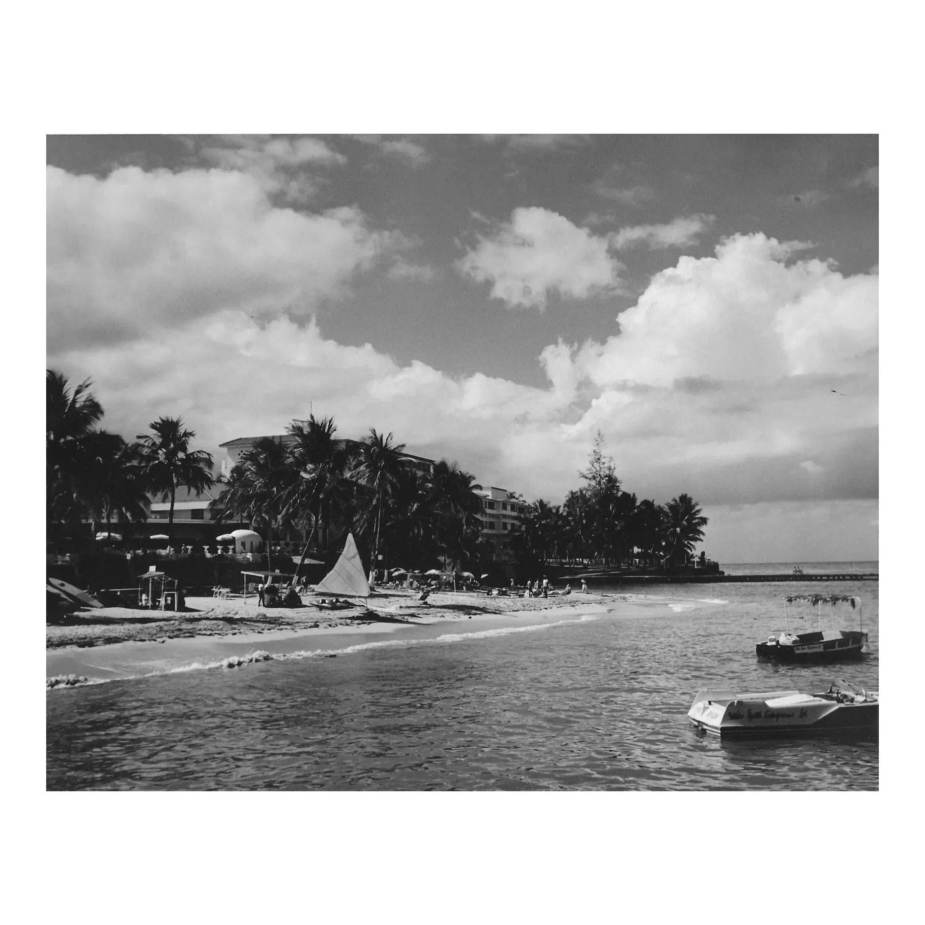 1966 Ocho Rios Jamaica Beach Scene By Don Ware Chairish