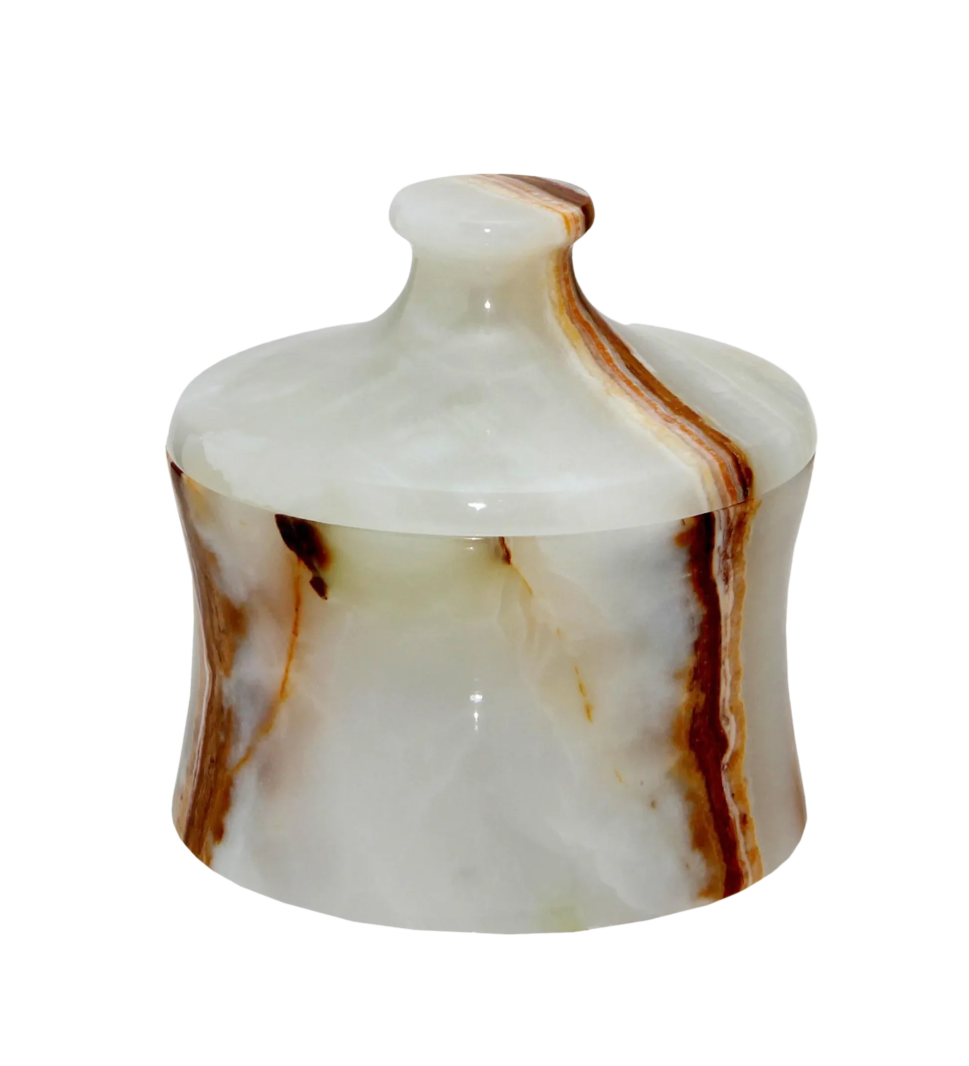 White Marble Canister | Chairish