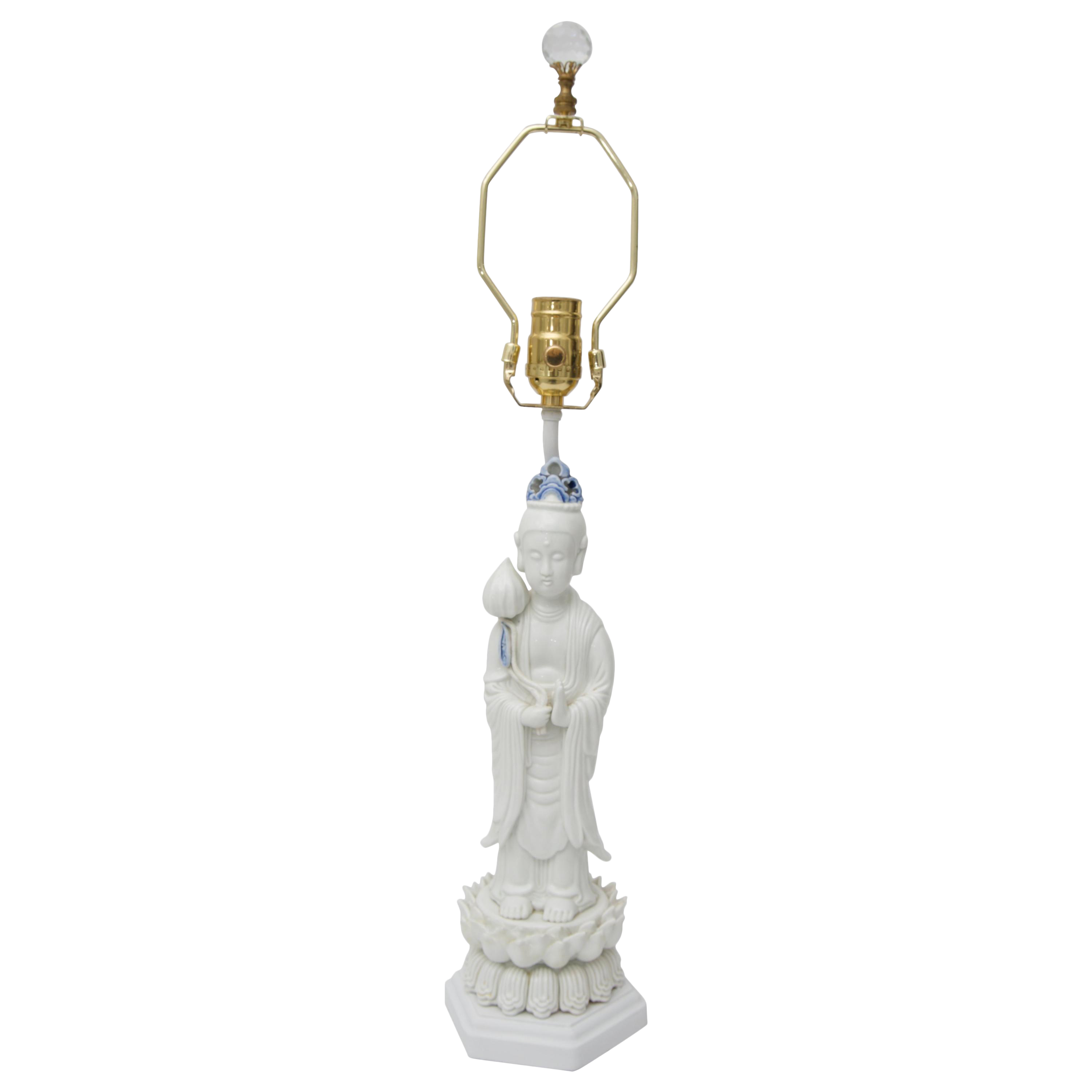 Blanc De Chine Quan Yin Table Lamp | Chairish