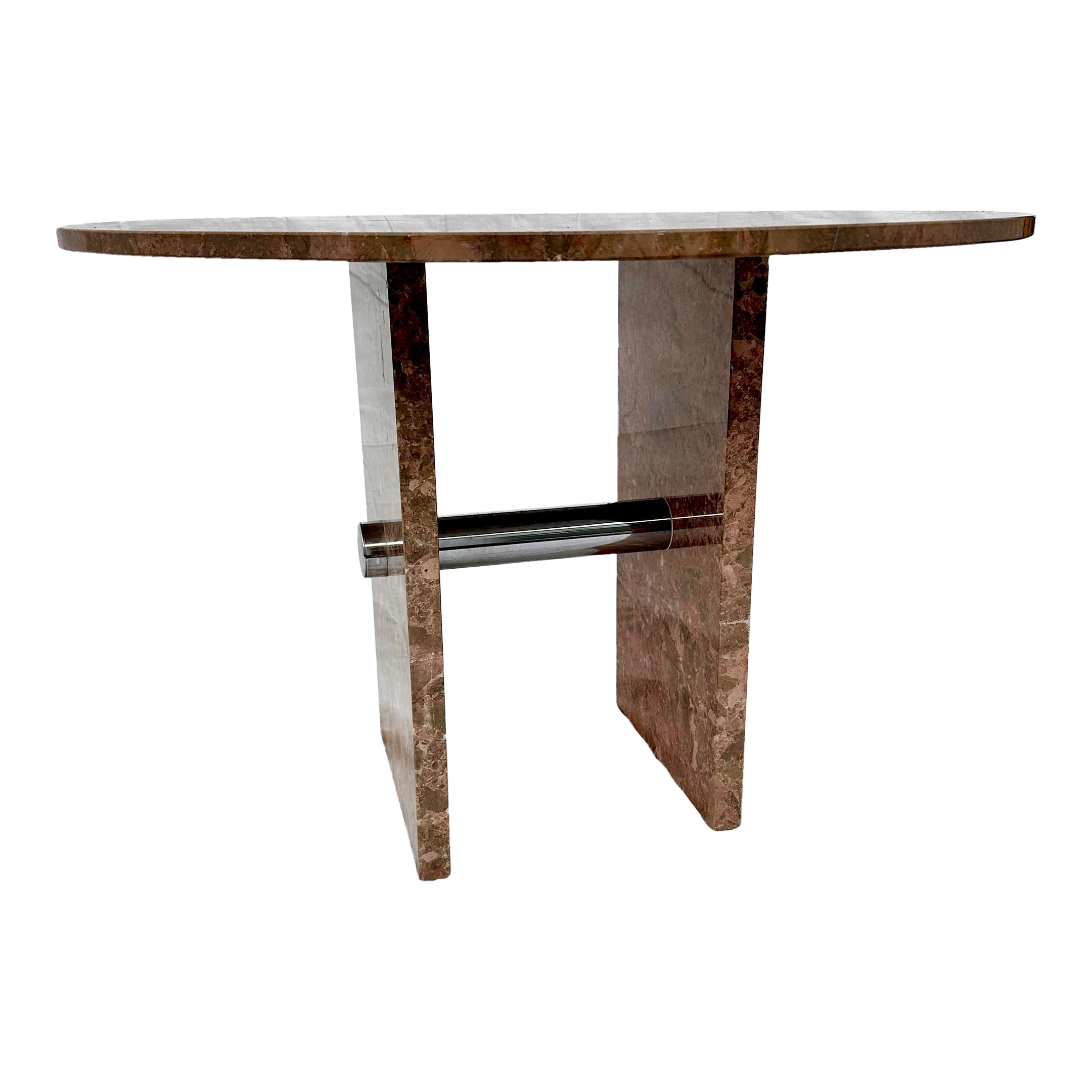 1990s Vintage Brecha Tavria Limestone Table | Chairish