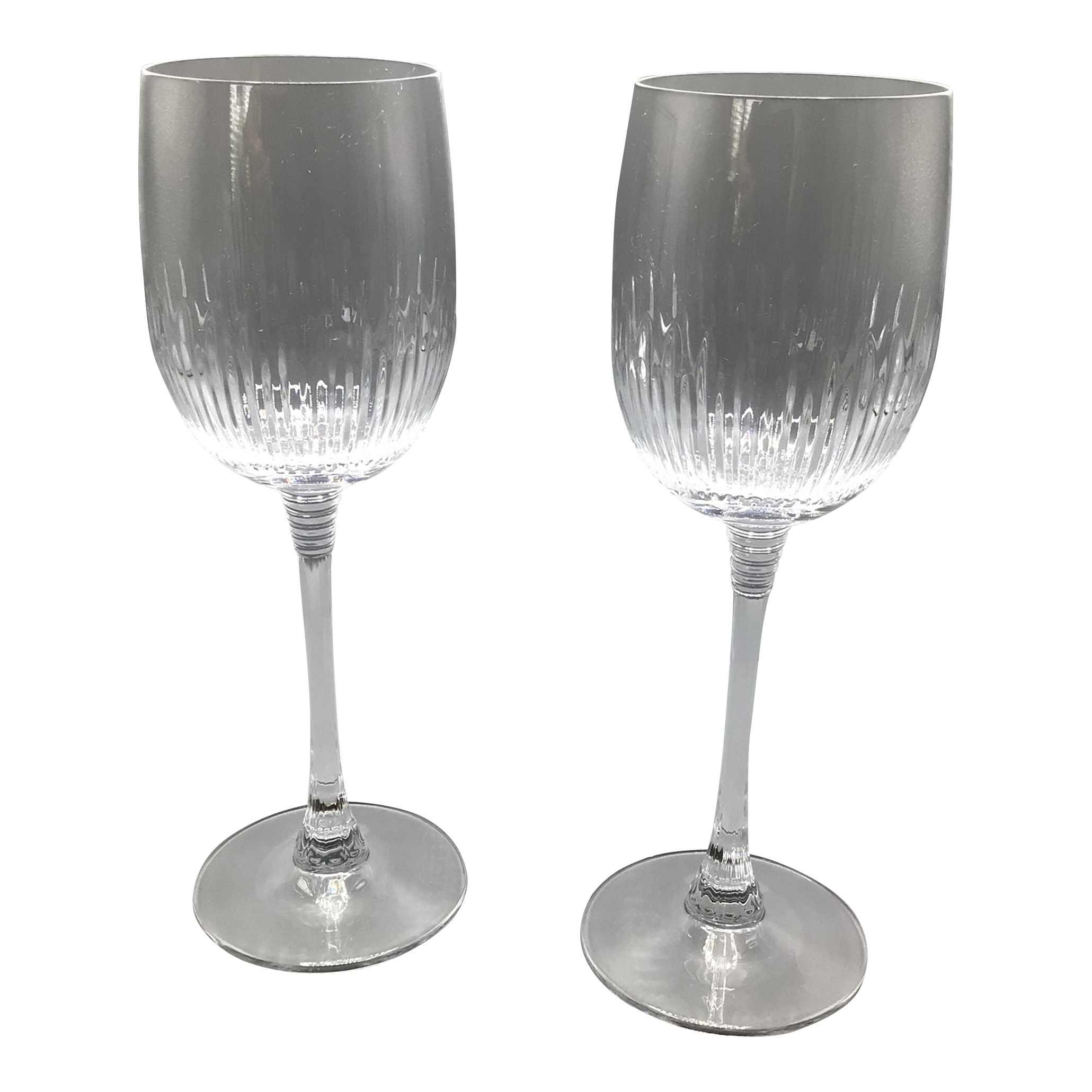 Schott Zwiesel Bonheur Crystal Water Goblet - a Pair | Chairish