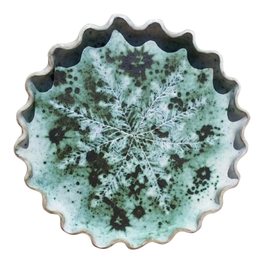1970s Handmade Decorate Platter/Plate | Chairish