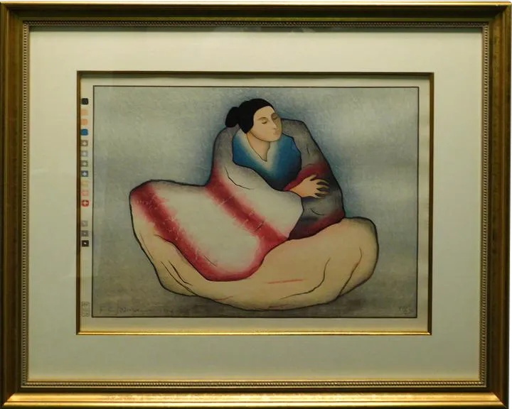 1982 R.C. Gorman "Monica" Hand Signed Woodblock Printed in Tokyo, Japan ...