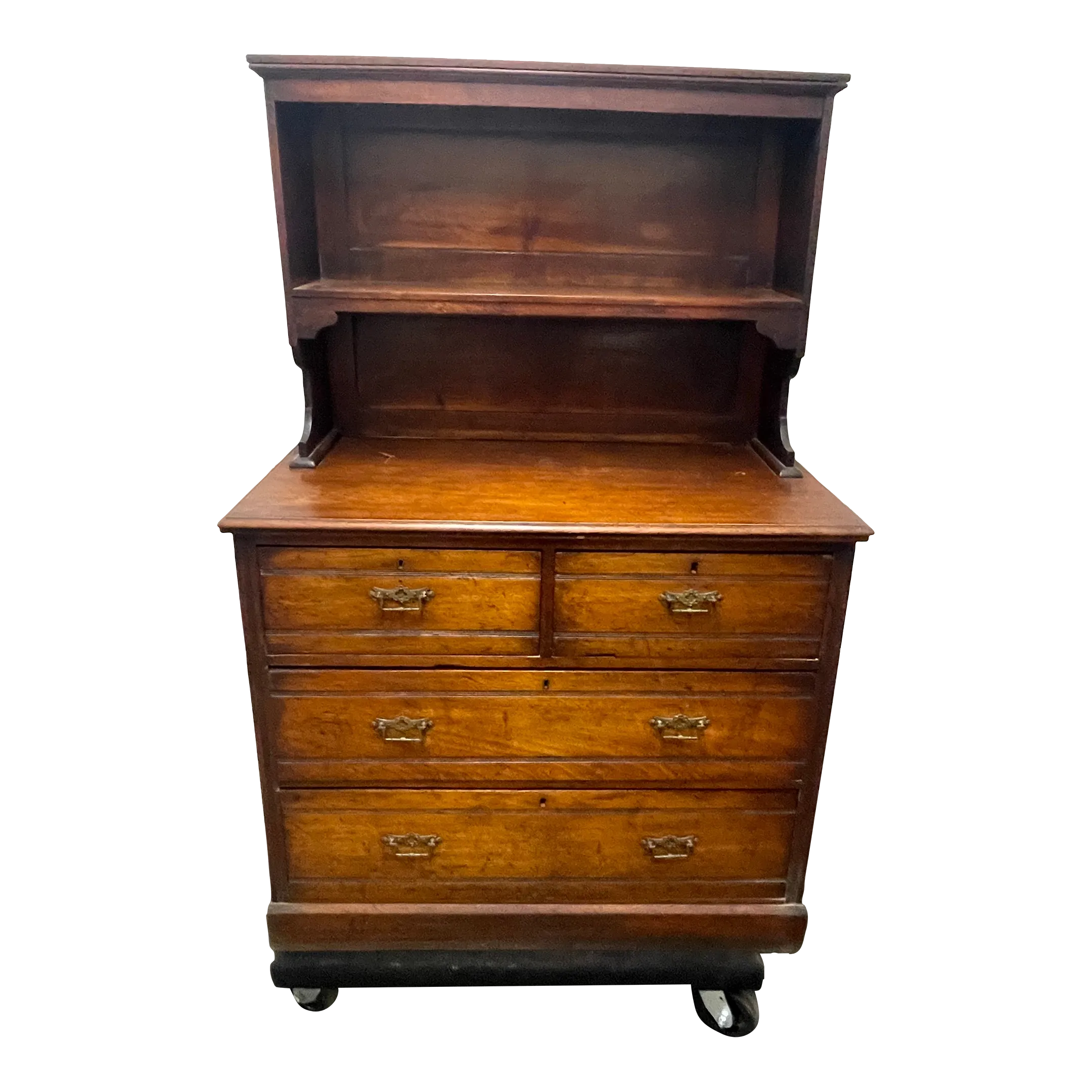 Antique Victorian Period Cupboard Storage Cabinet | Chairish