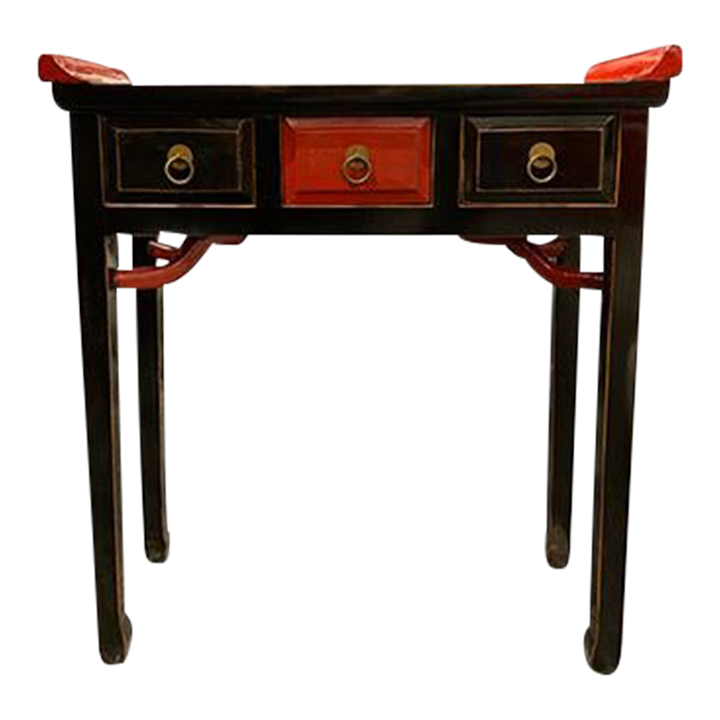 Asian East Art Console Table | Chairish