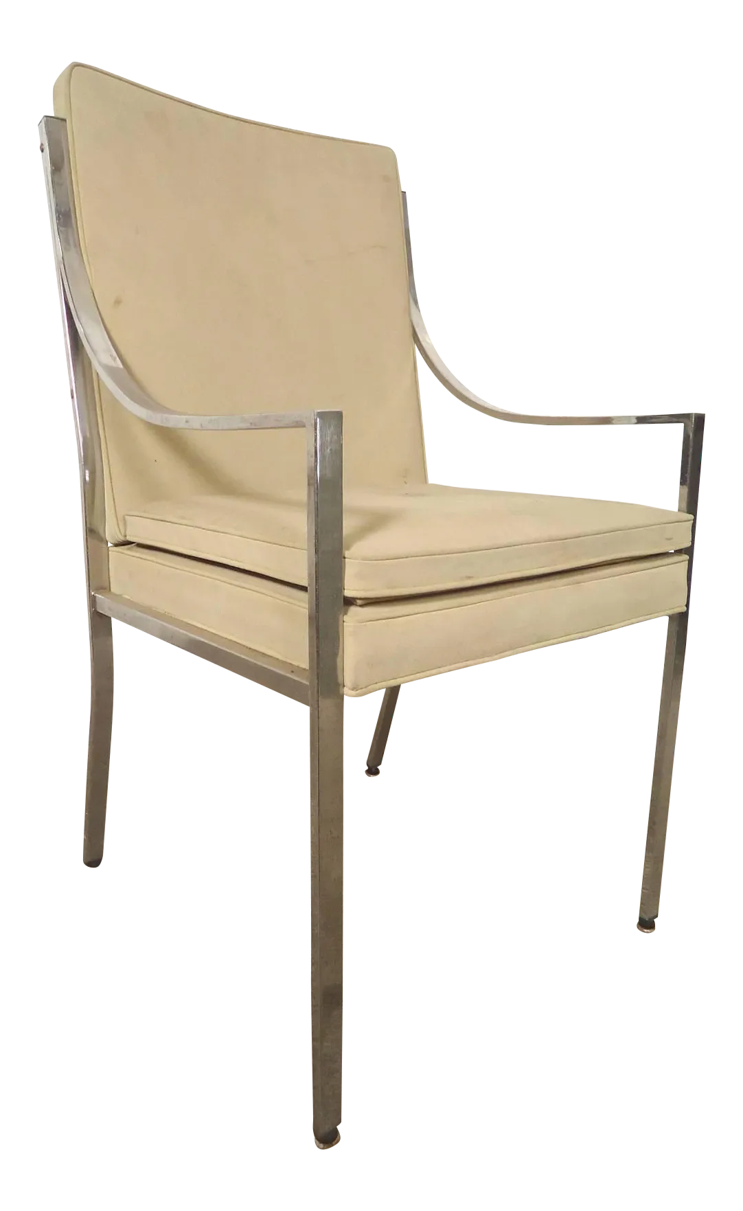 Milo Baughman Mid-Century Modern Chrome Chair | Chairish