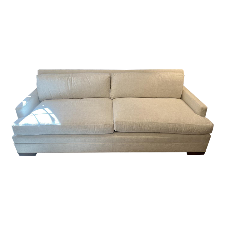 Kravet Trinity Sofa in Off-White High Performance Chenille Fabric | Chairish