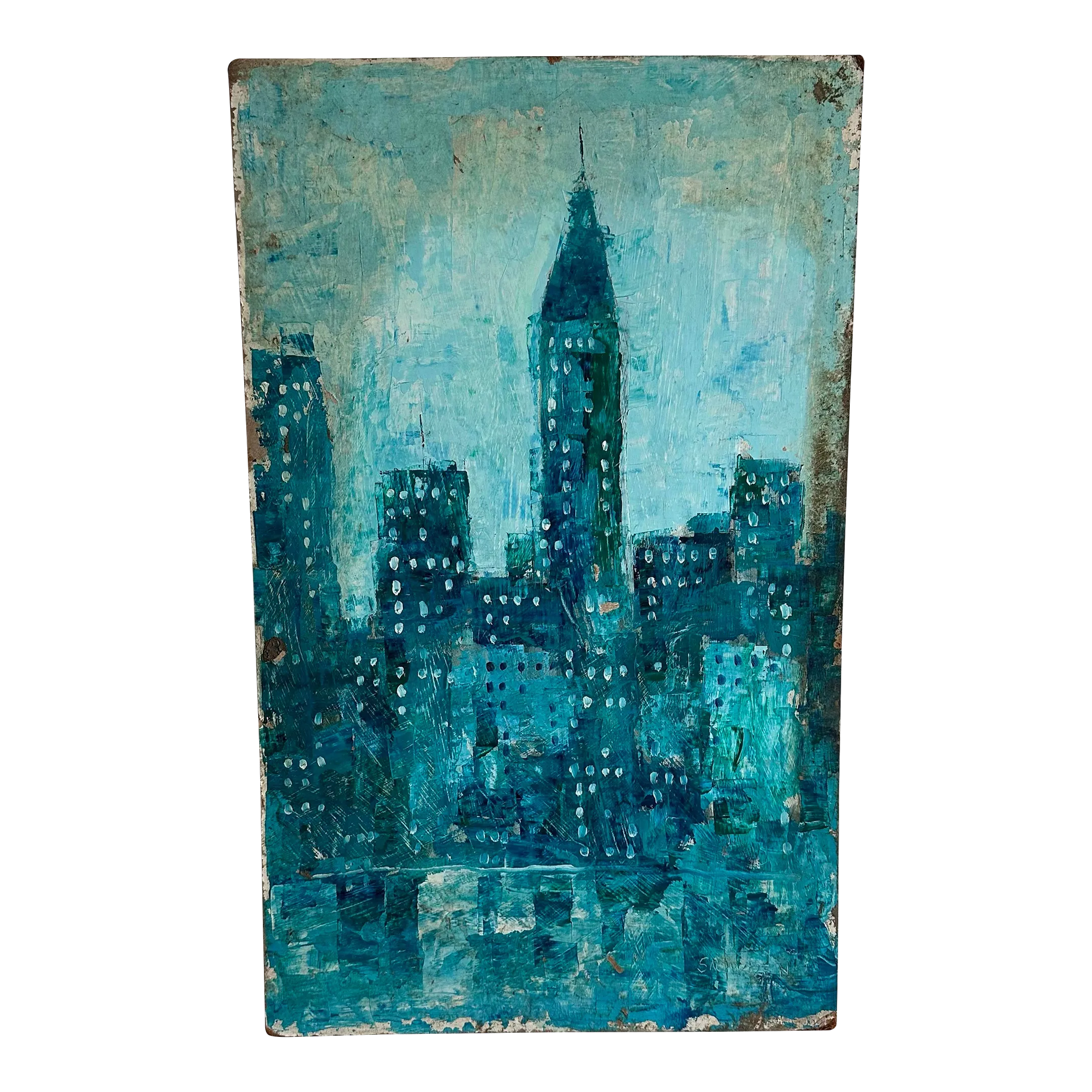 Mid 20th Century Vintage Chester Dixon Snowden Impressionist Painting ...