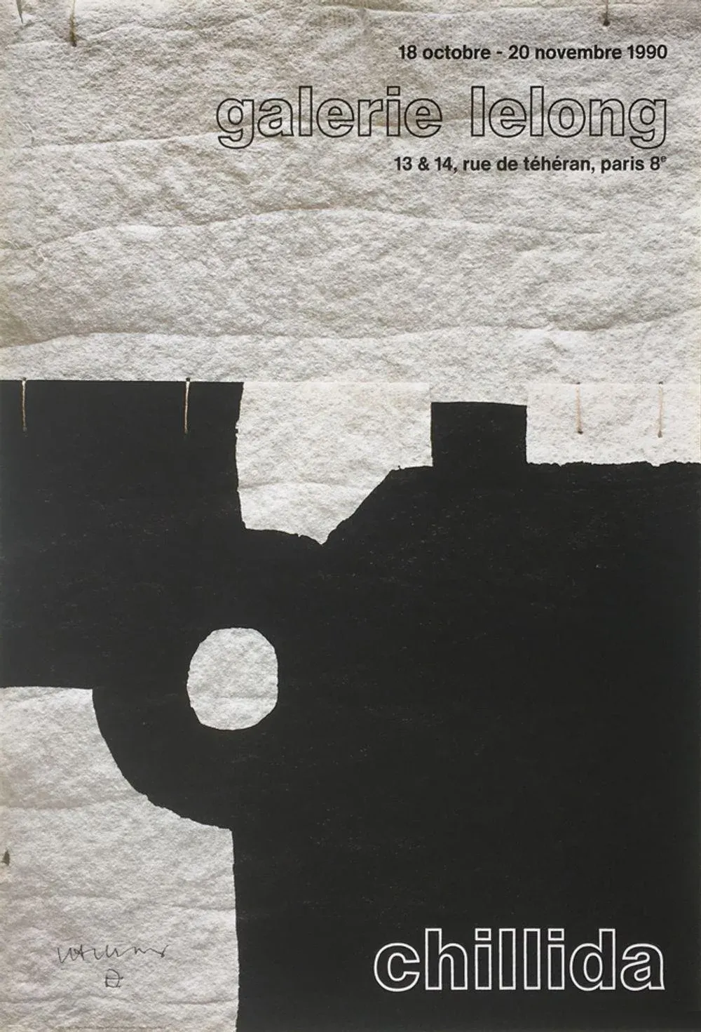 1990 Eduardo Chillida Galerie Lelong Poster | Chairish
