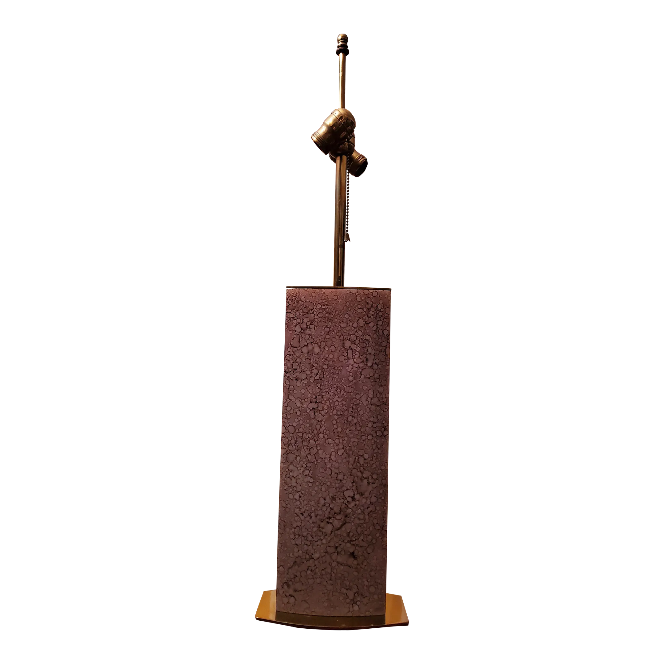 Mid Century Modern Vintage Karl Springer Style Faux Parchment Lamp ...