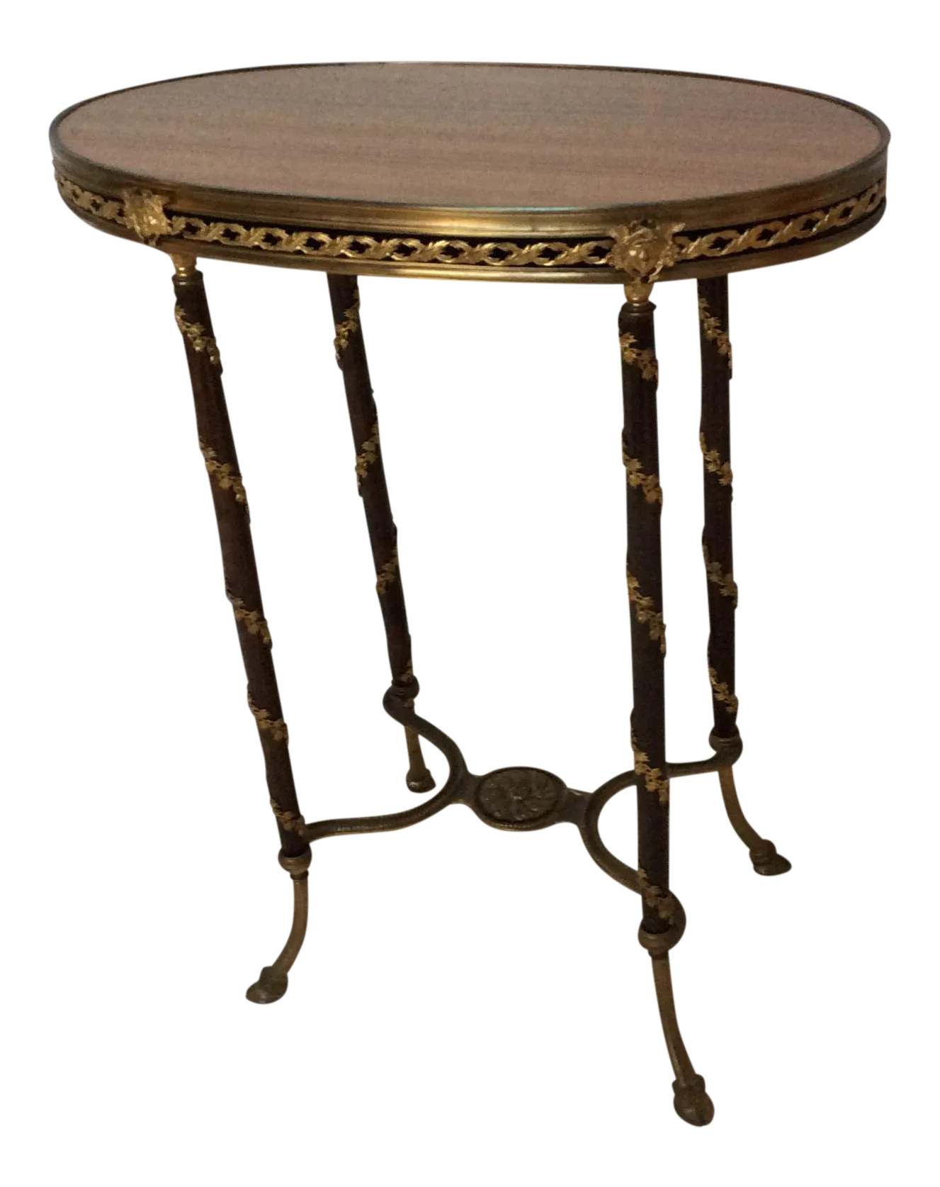 Late 19th Century Bronze Mounted Gueridon Table | Chairish