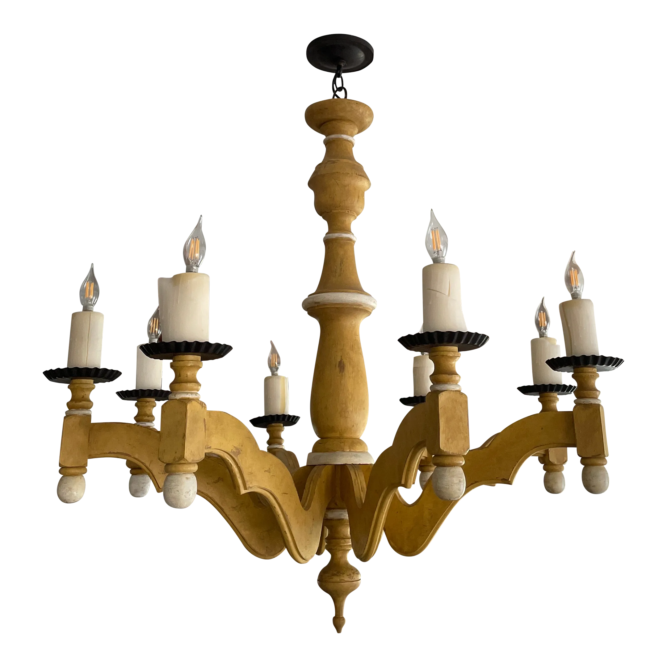 2000s Paul Ferrante Santa Barbara Chandelier, 8 Candelabra | Chairish