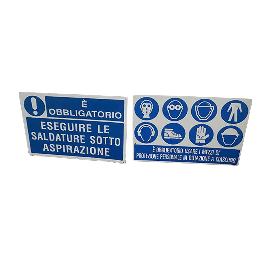 Industrial Italian Signs, 1990s, Set of 2 | Chairish