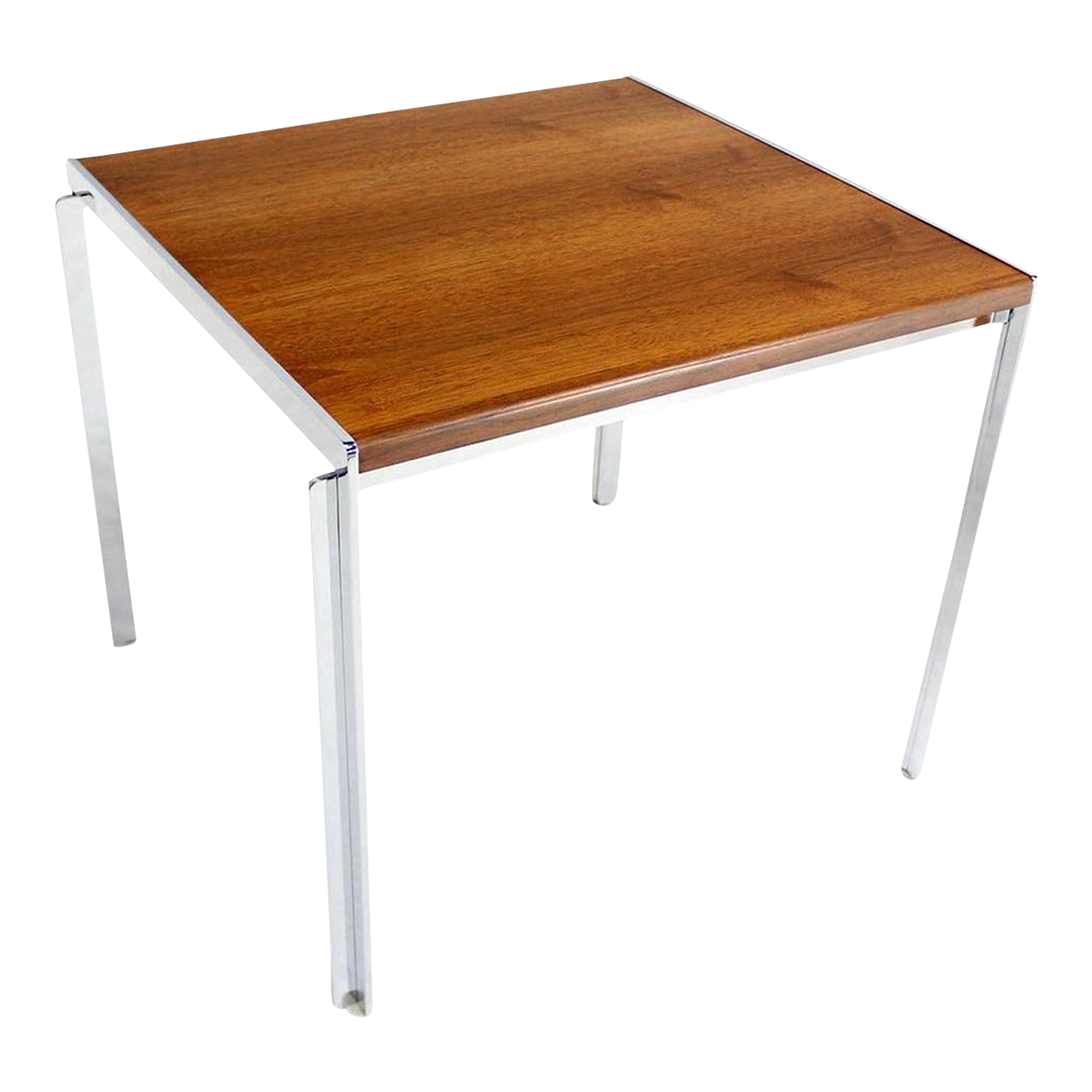 Mid-Century Modern Stow Davis Walnut and Chrome 24"H Side Coffee End ...