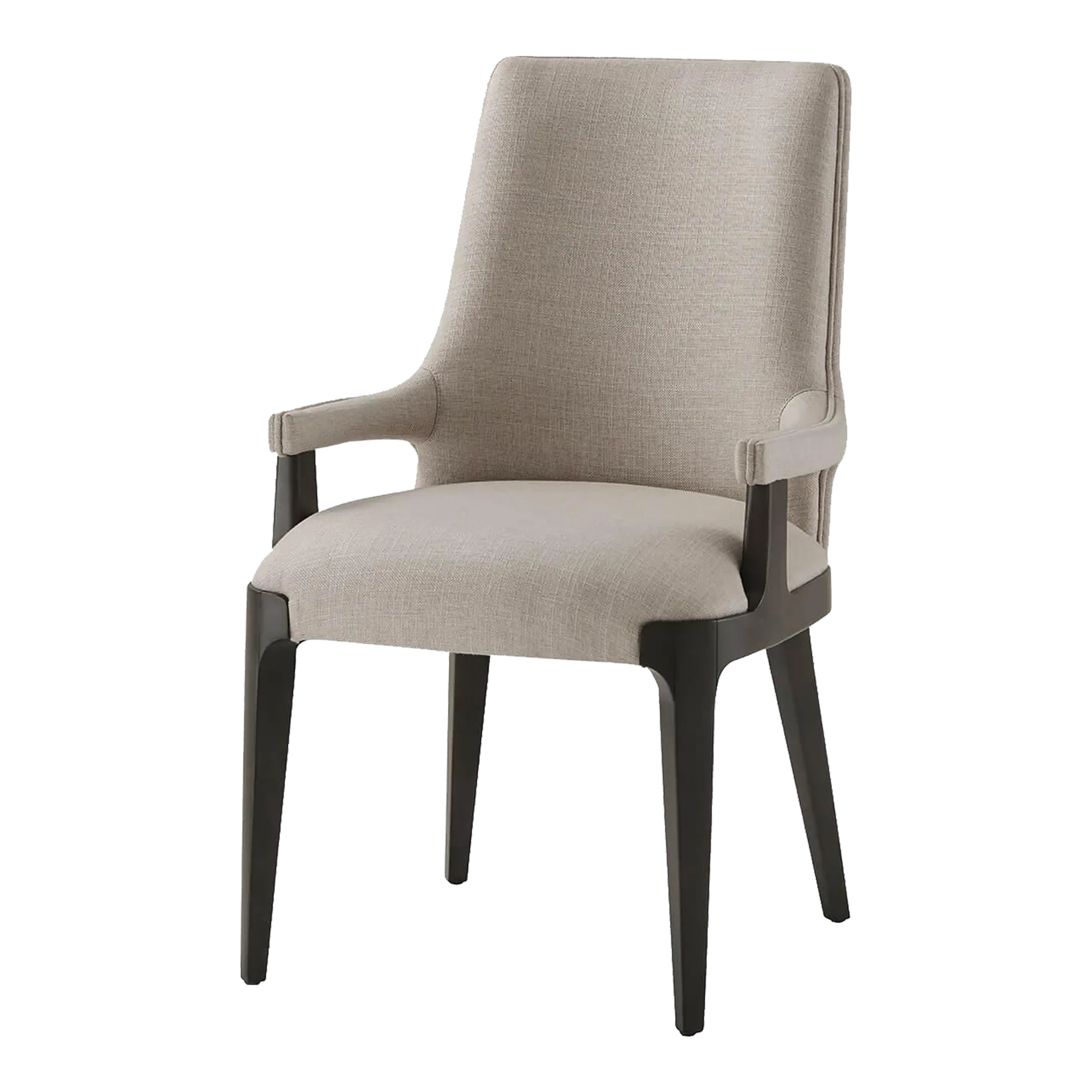 Modern Upholstered Dining Armchair | Chairish
