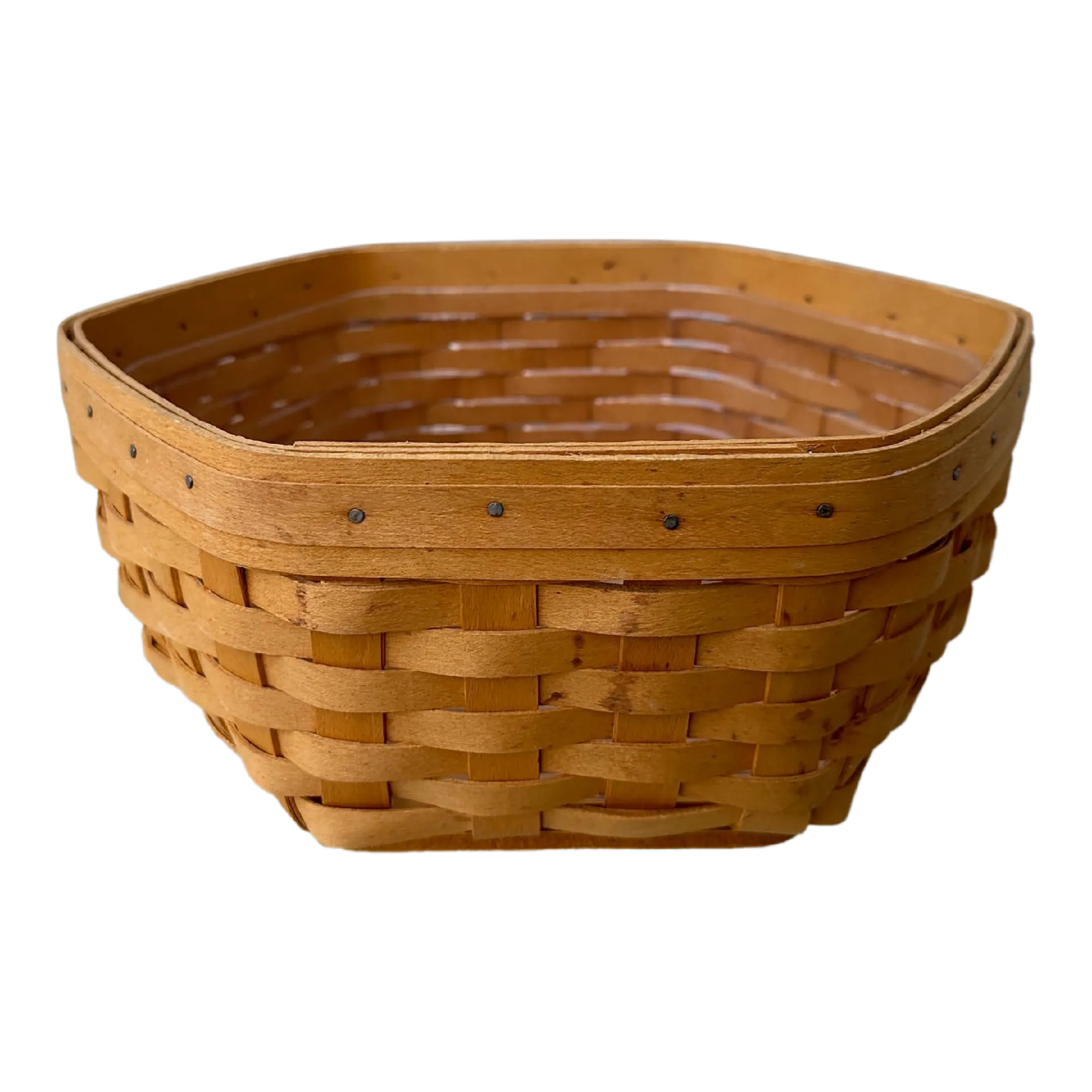Vintage Longaberger Hexagon Basket | Chairish