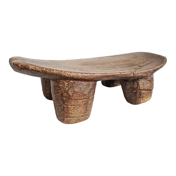Vintage Lobi Wood Stool | Chairish
