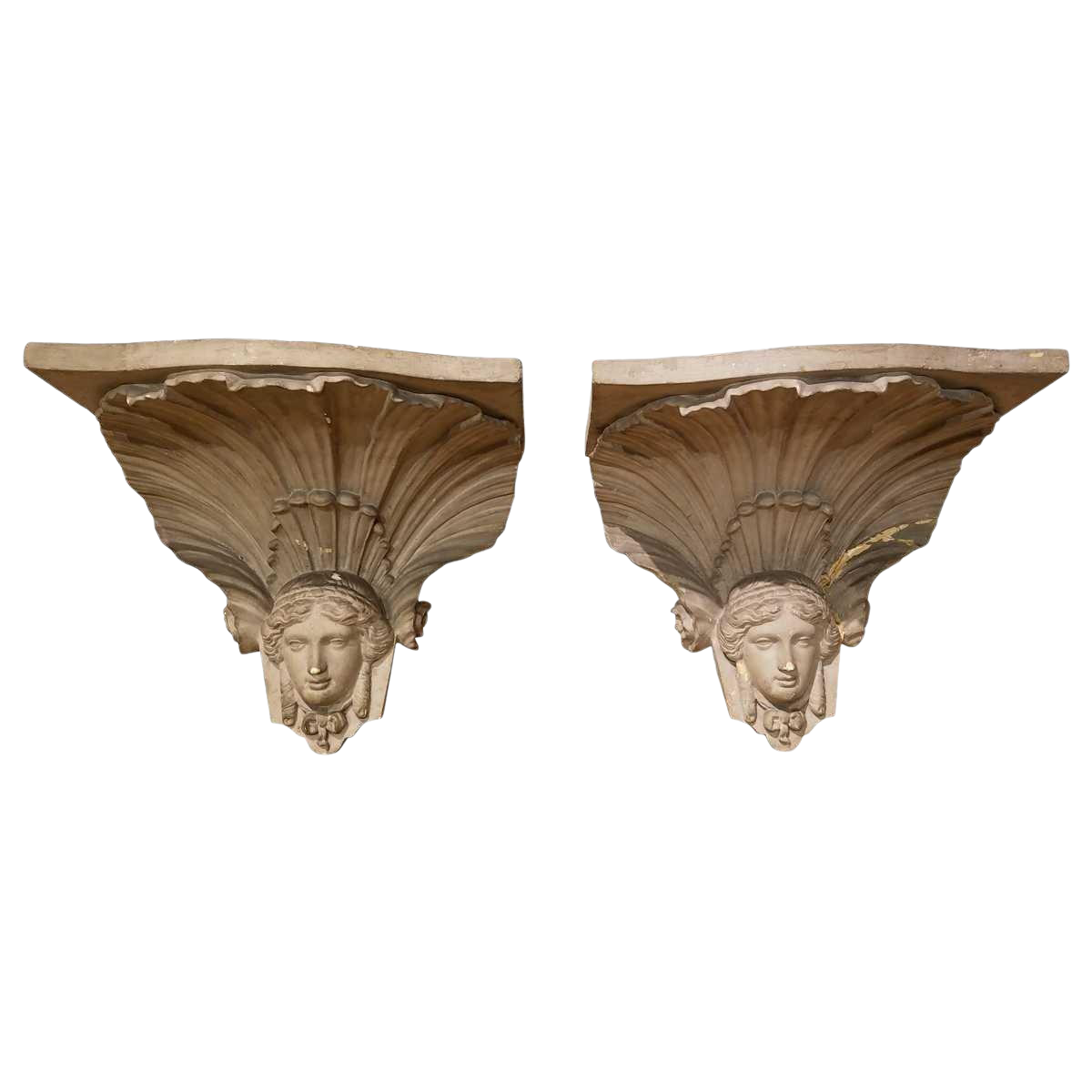 Empire Figural Architectural Bracket - 19th Century | Chairish