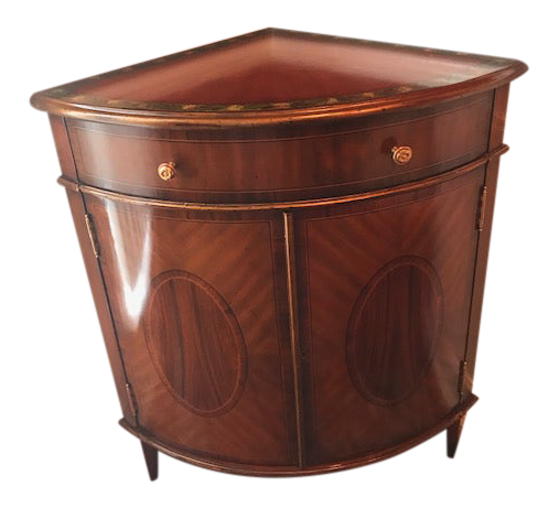 Maitland Smith Hand Painted Accent Cornet Cabinet | Chairish