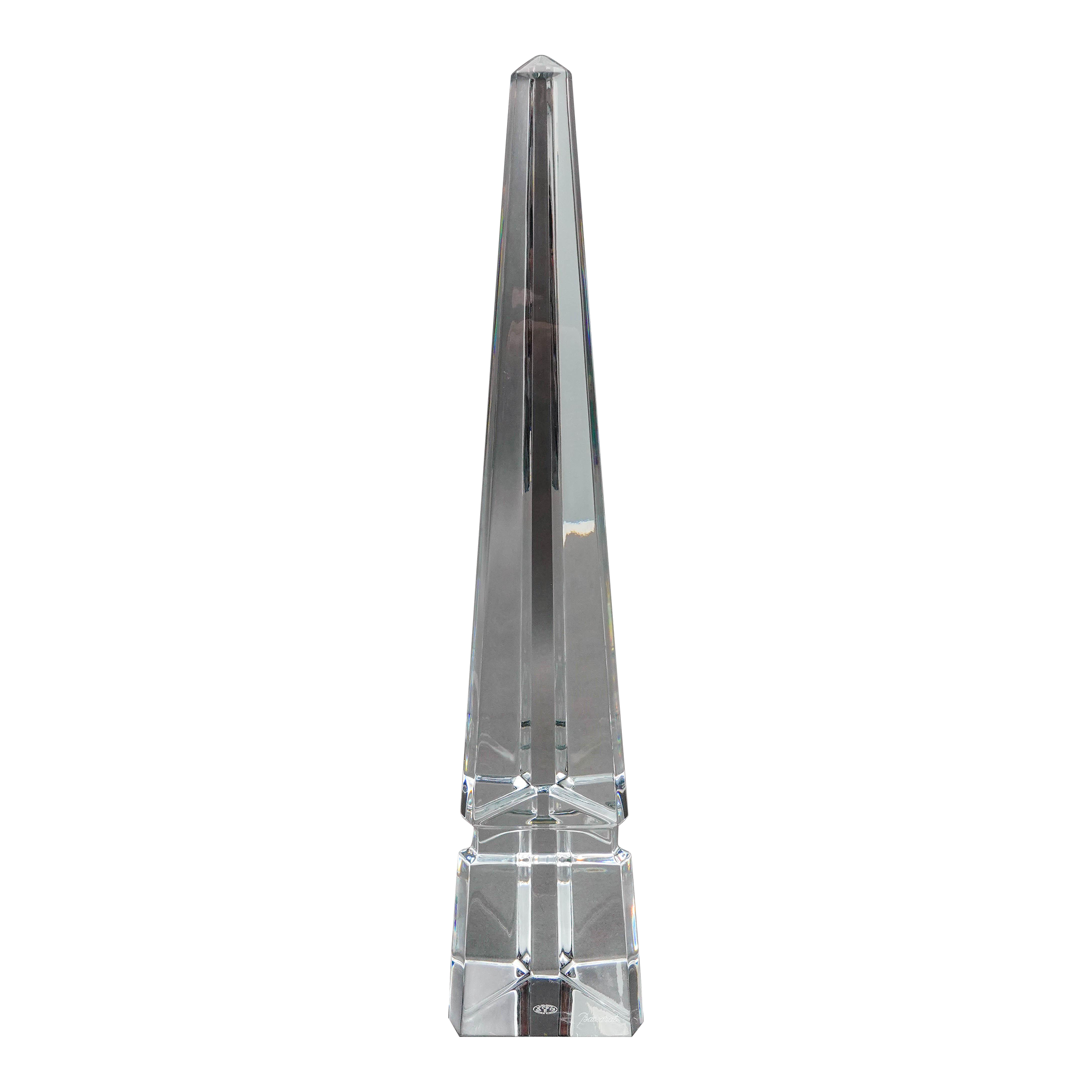 Mid 20th Century Baccarat Crystal France Osiris Obelisk Louxor Monument ...