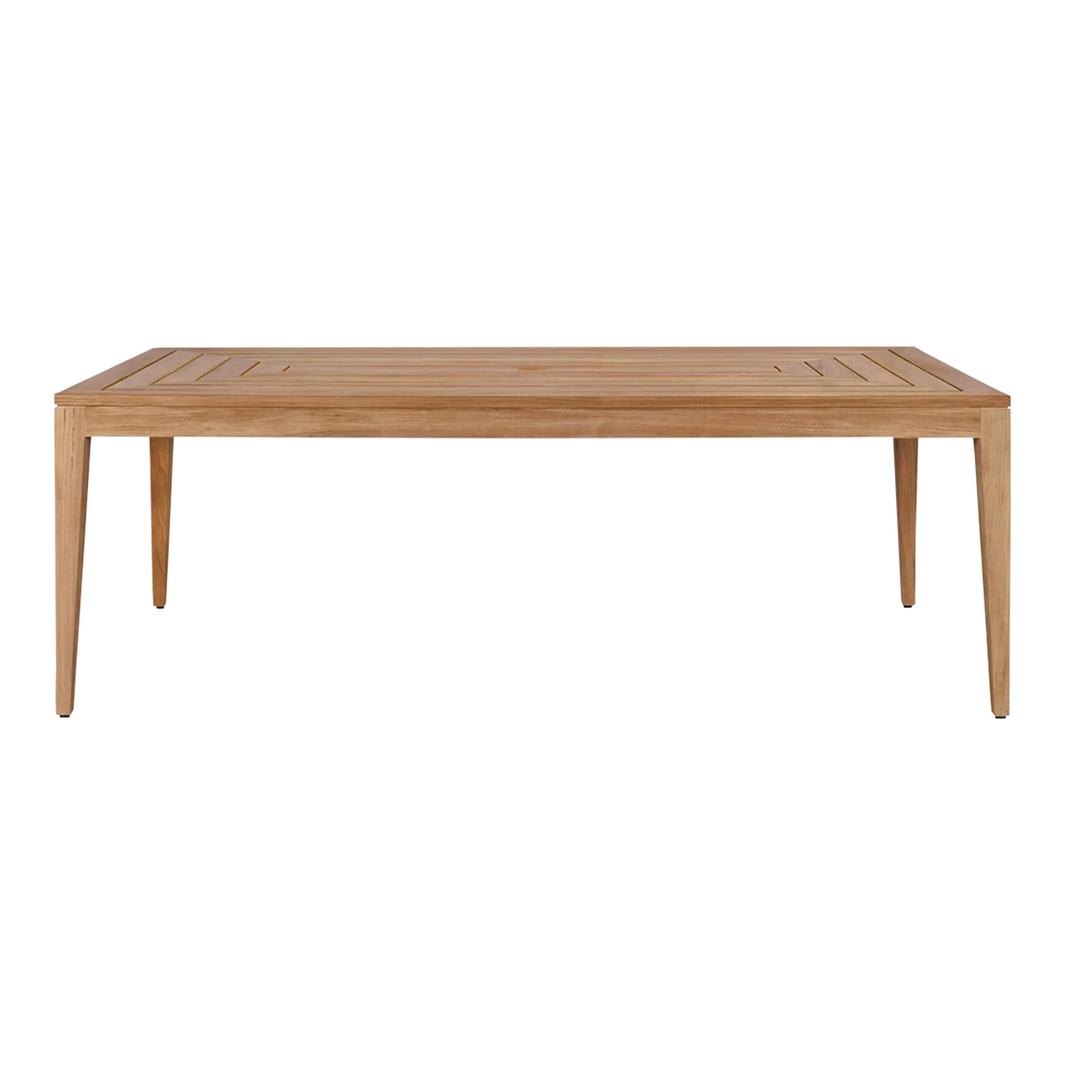 Contemporary Chesapeake Teak Rectangular Dining Table | Chairish