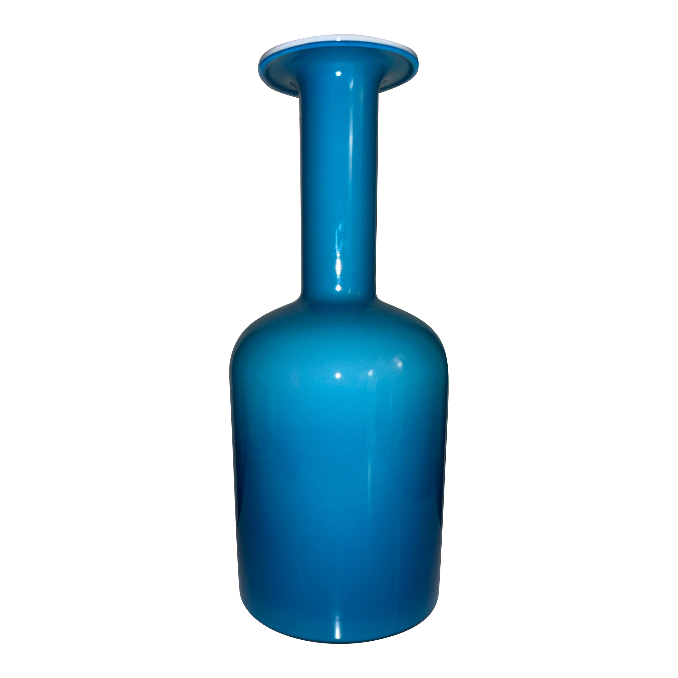 Vintage Danish Modern Otto Bauer Holmgaard Cases Glass Gulvase | Chairish