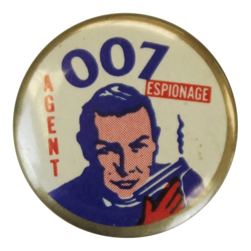 Agent 007 Espionage Pin | Chairish