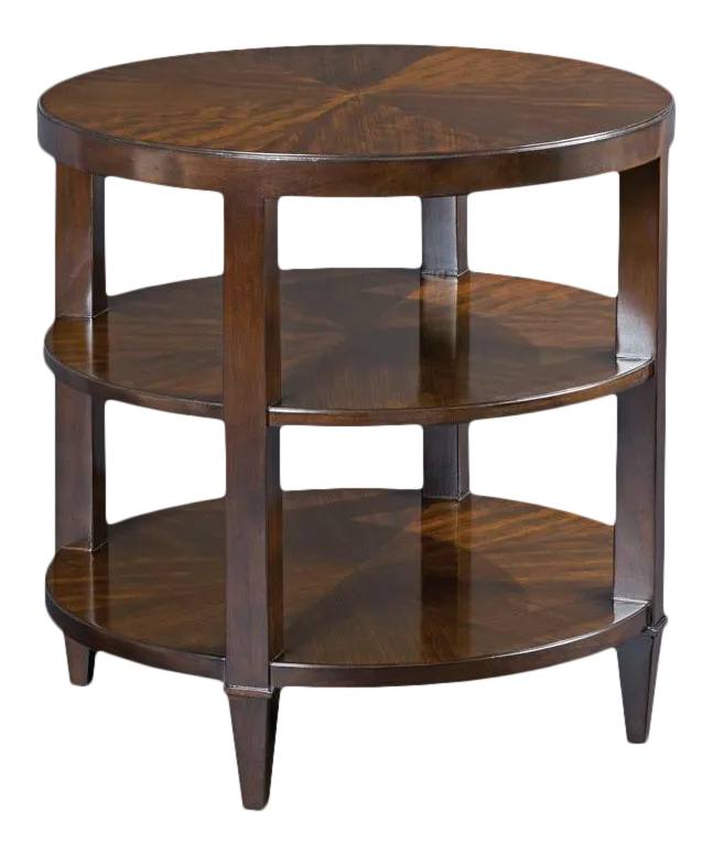 Graham Tier Table in Brown | Chairish