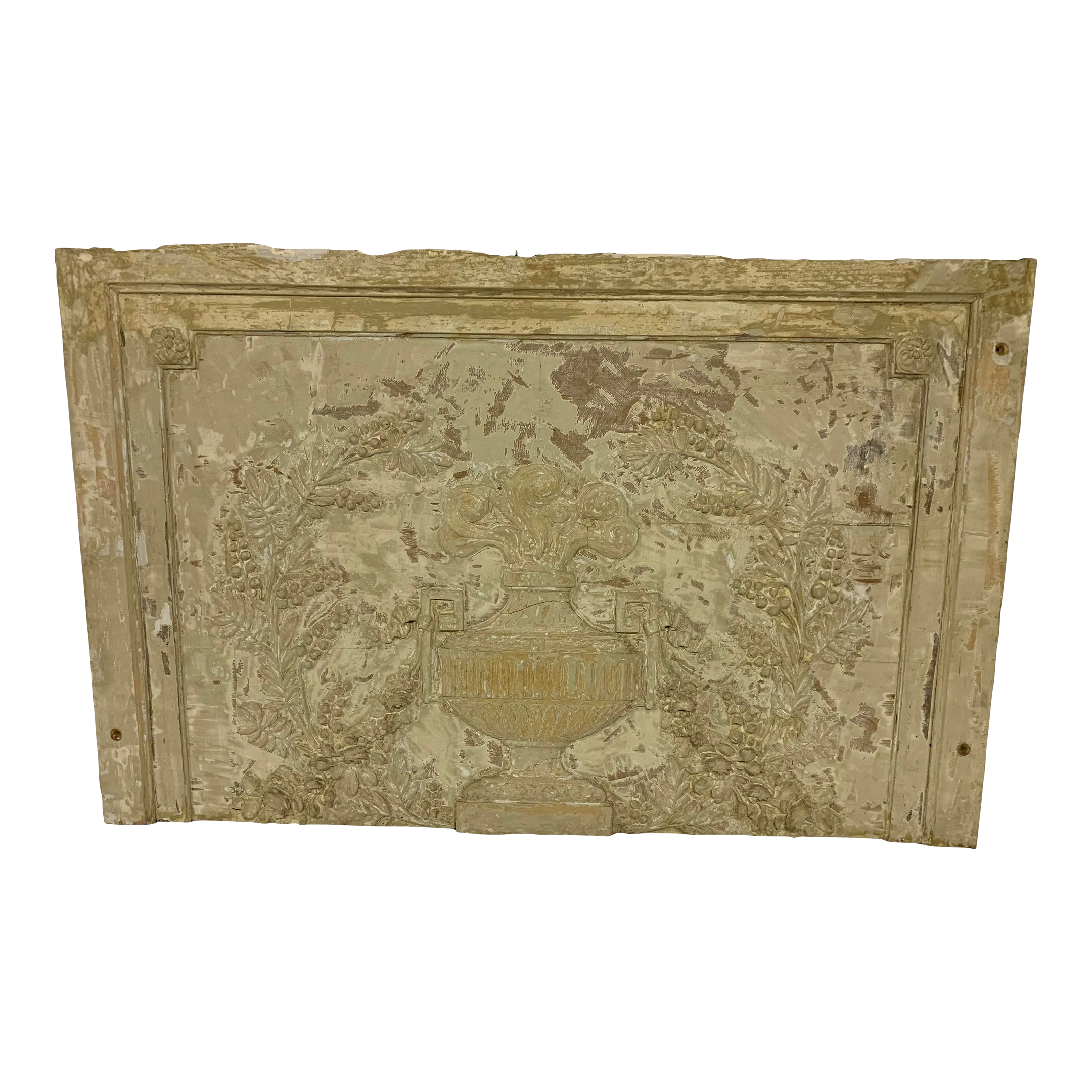 Antique Mid 18th Century rench Over Door Fragment | Chairish