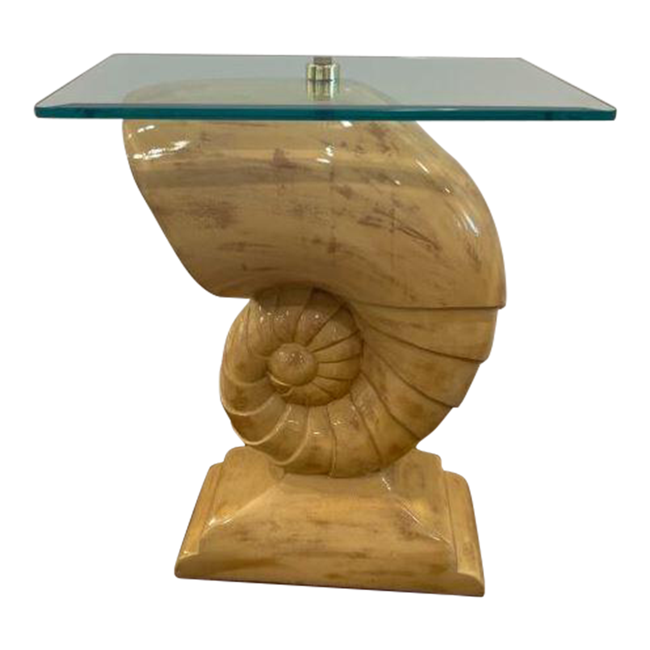 1950s Modern Italian Sculpted Nautilus Shell Table | Chairish