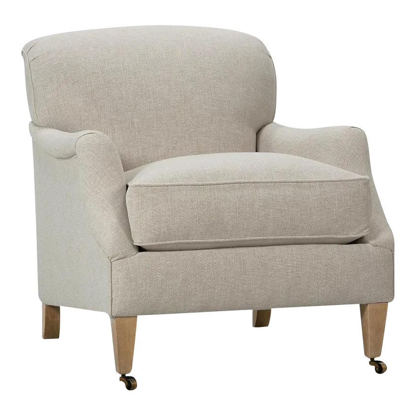 Alcott Chair, Flax Linen | Chairish