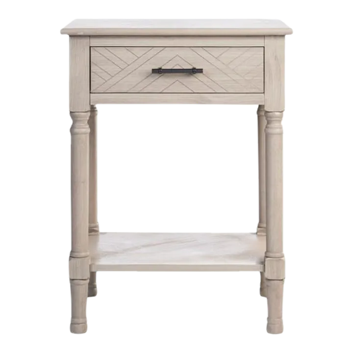 Peyton 1 Drawer Accent Table - Greige | Chairish