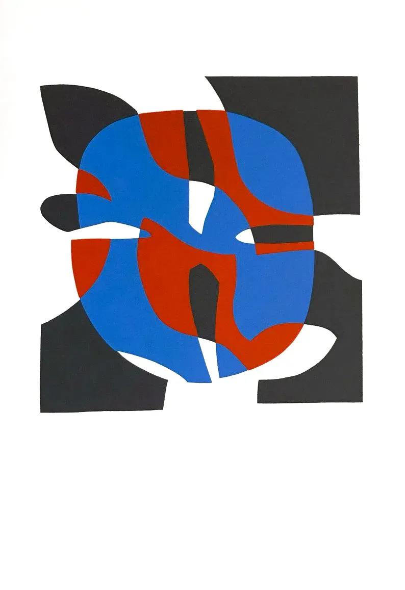 1978 Ronald King Screen Print in Colors, Somonoor-12 | Chairish