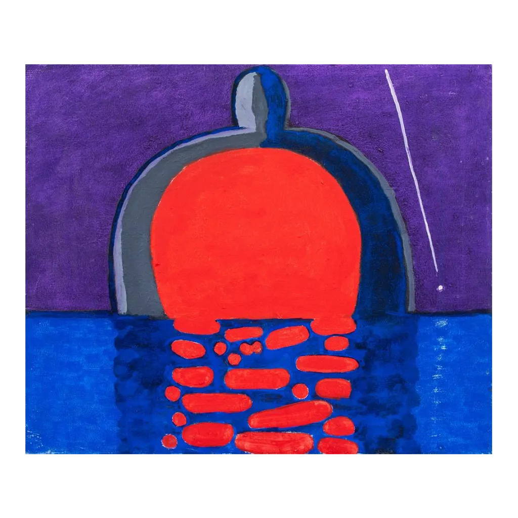 Capobianco "The Severed Head Of..." Oil on Canvas | Chairish