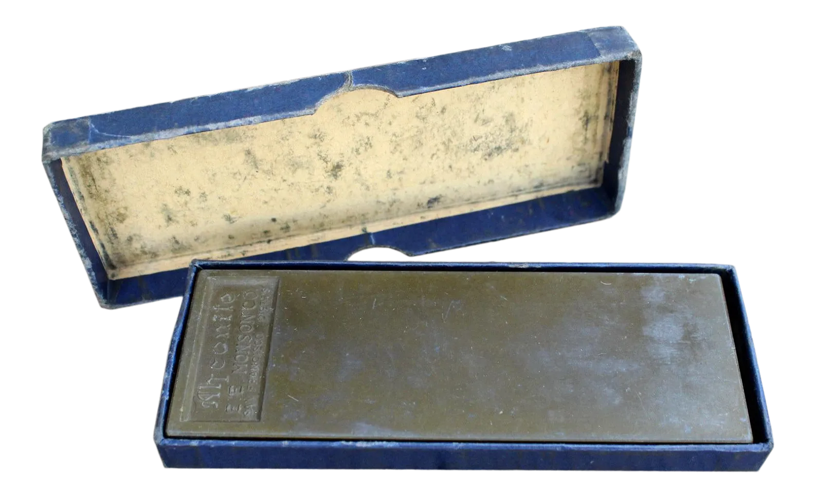 Mid 20th Century Ahconite Razor Hone by E.E. Monson Co. | Chairish