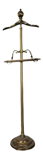 1960s Hollywood Regency Brass Valet | Chairish