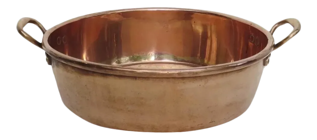 English Very Copper Cream Preserves Pan Pot by Benham & Froud Retailed ...