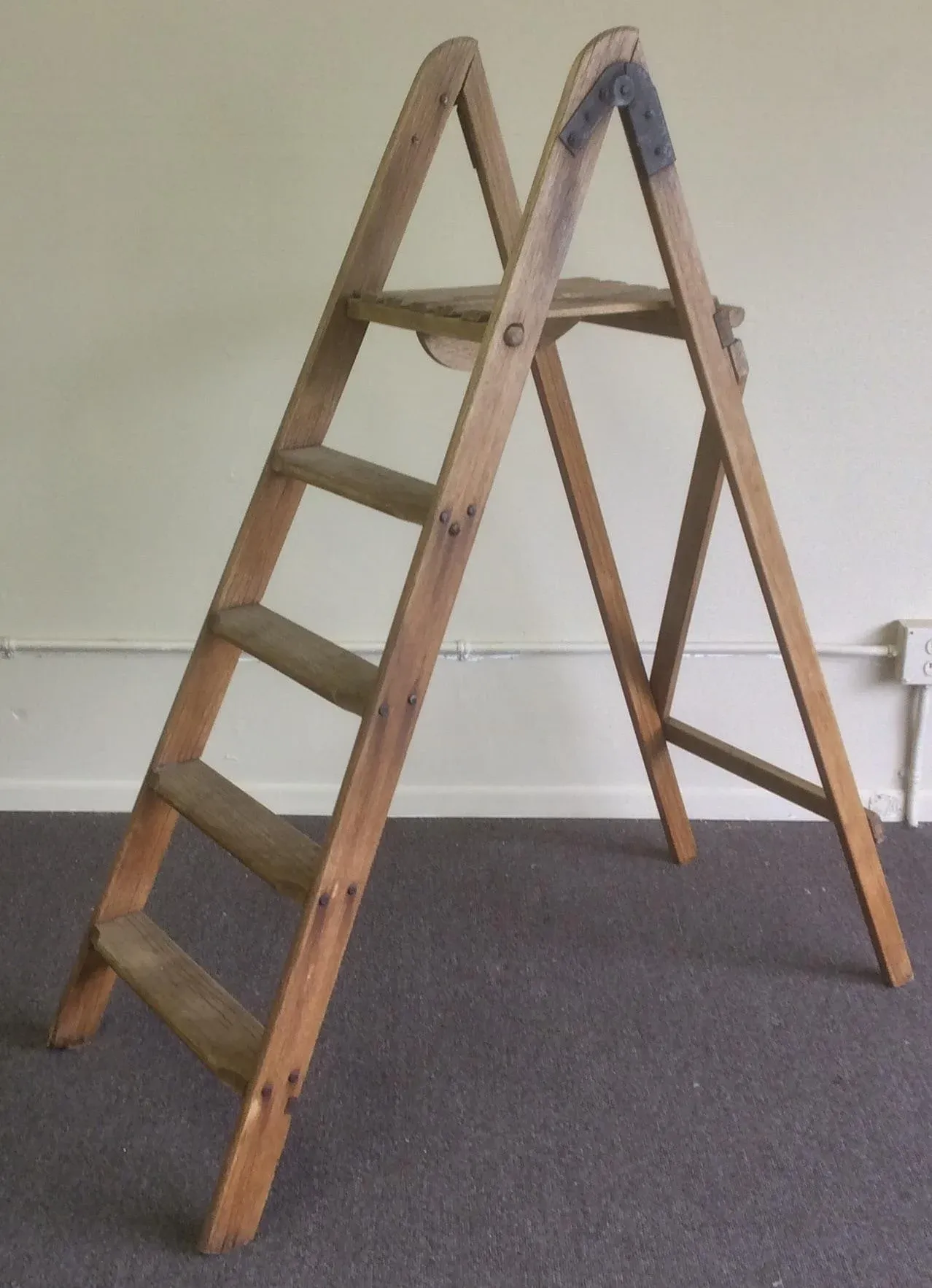 Vintage Wood Display Ladder