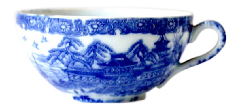 Antique Porcelain Tea Cup | Chairish