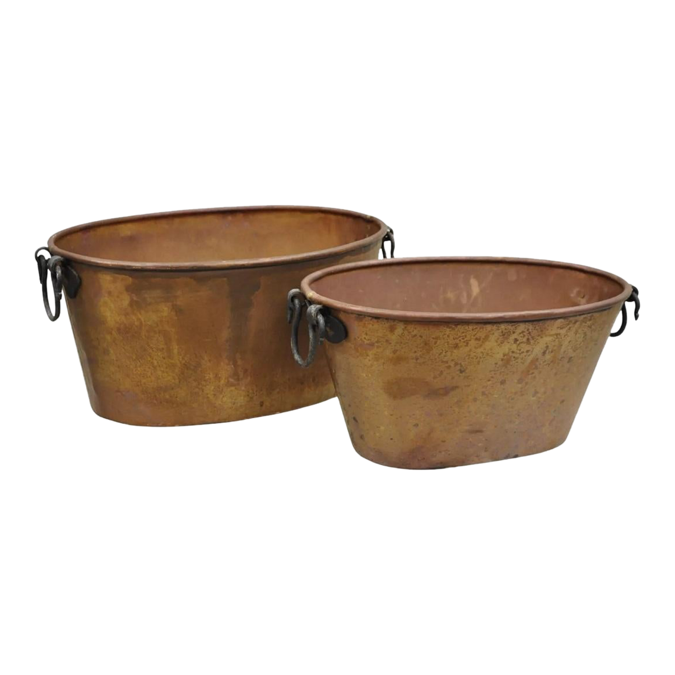Pottery Barn French Country Copper Pots Large & Medium - Set of 2 ...
